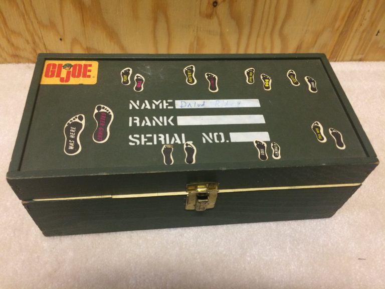 VINTAGE 1964 GI JOE ARMY SOLDIER, FOOT LOCKER, & ACCESSORIES LOT