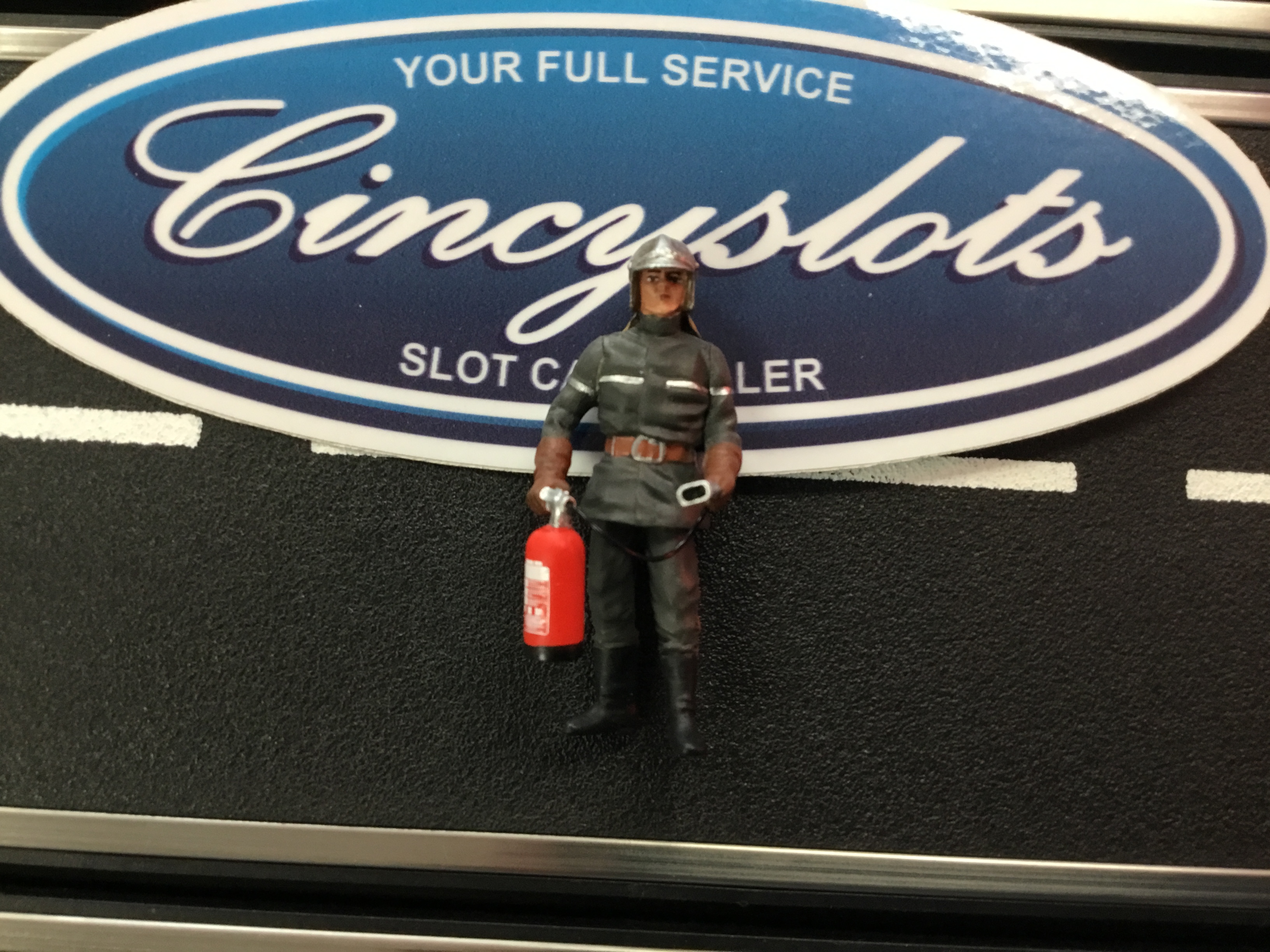 Le Mans Miniatures FLM132058M Jean-Luc Pompier Fireman Slot Car Figure.