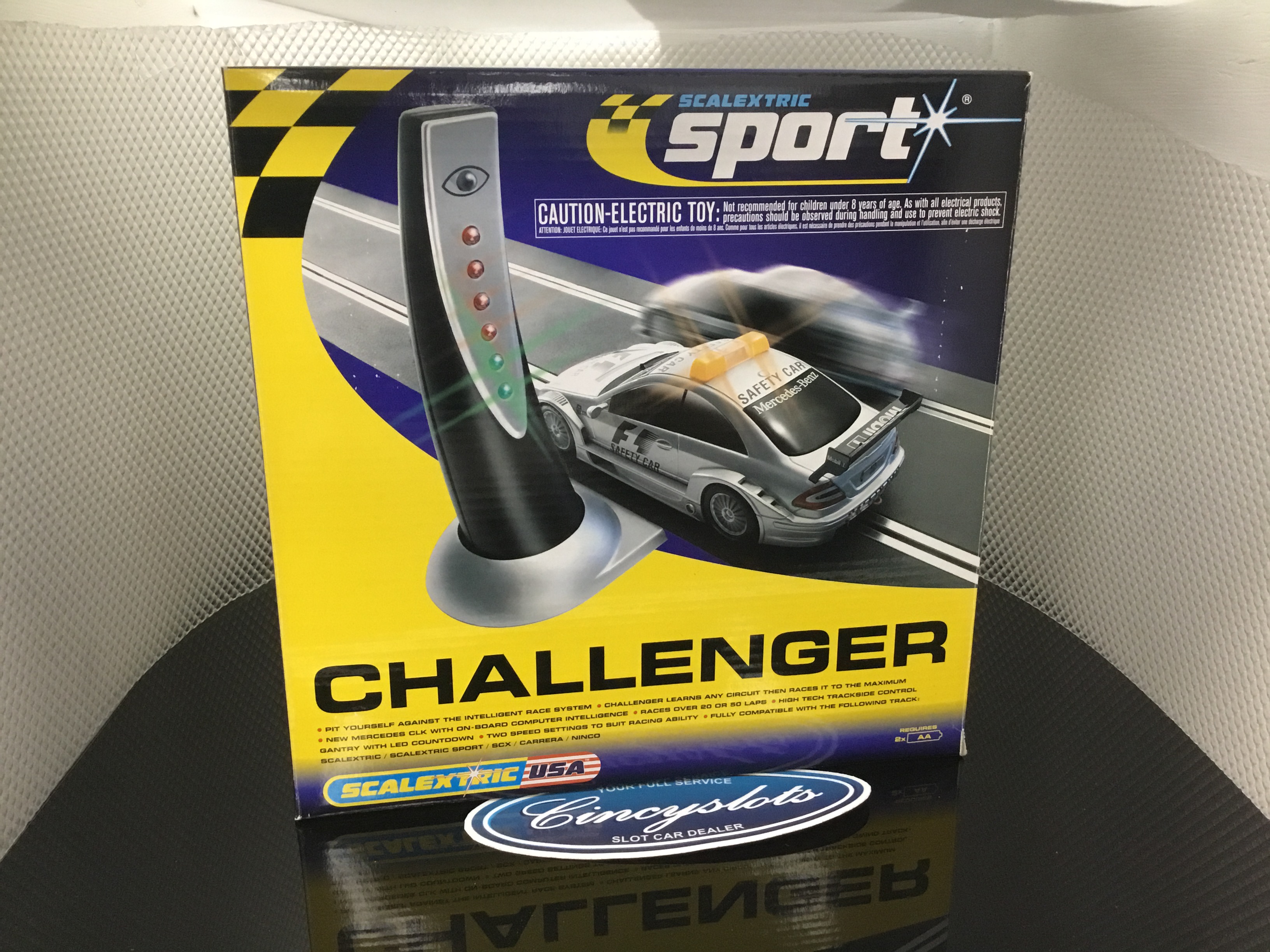 Scalextric C8157 Silver Mercedes CLK Challenger. Lightly Used, Looks New.