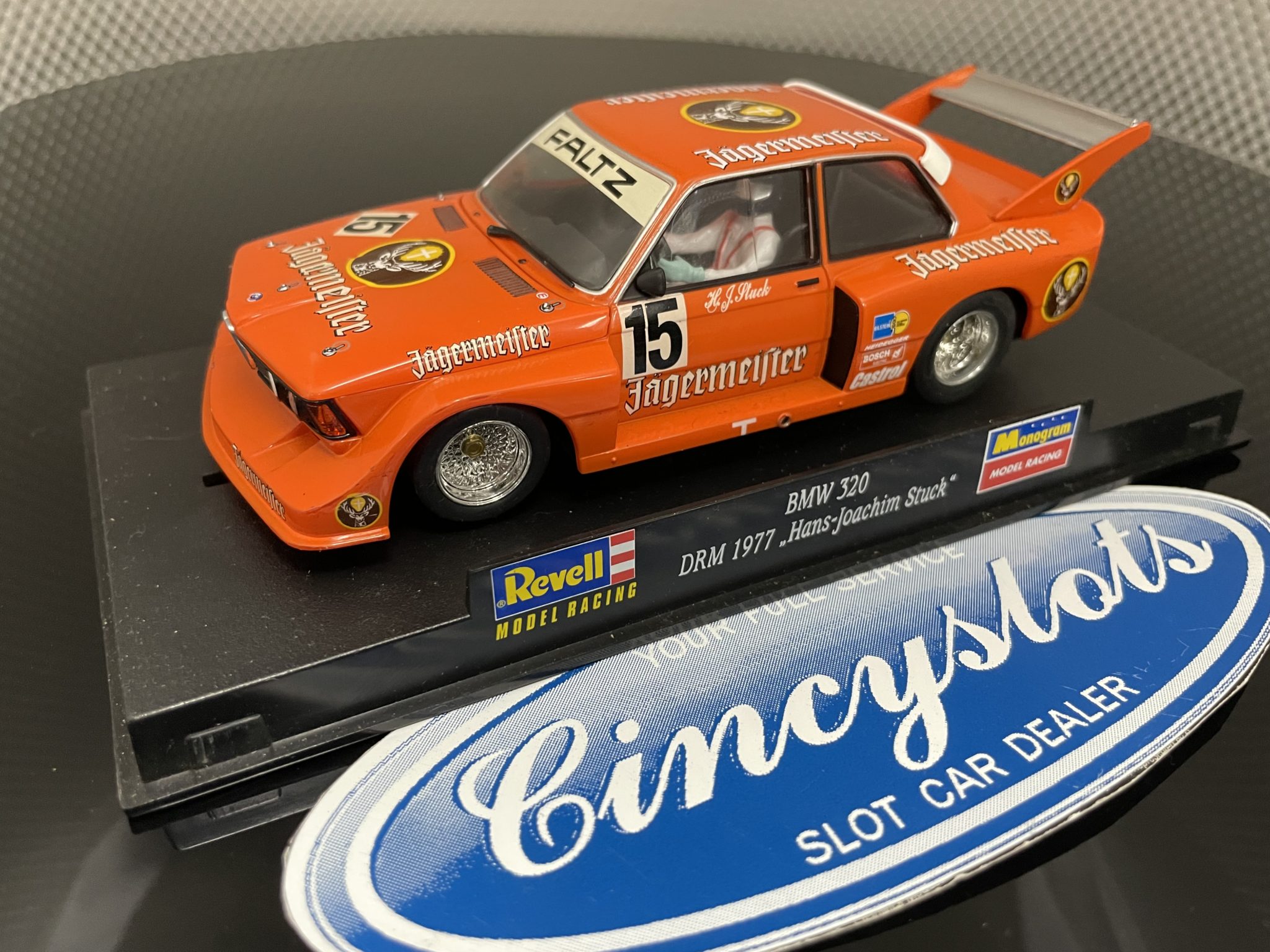 Monogram Revell Jagermeister BMW 320i 1/32 Slot Car. Used