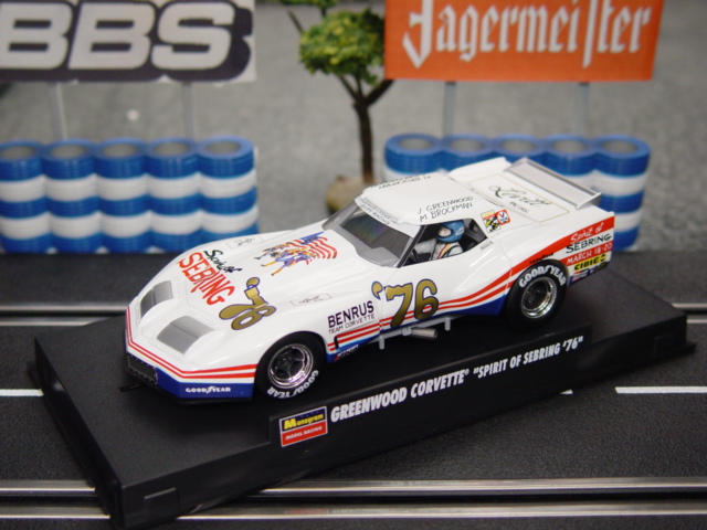 Monogram Revell 4857 Greenwood Corvette #75 1/32 Slot Car.