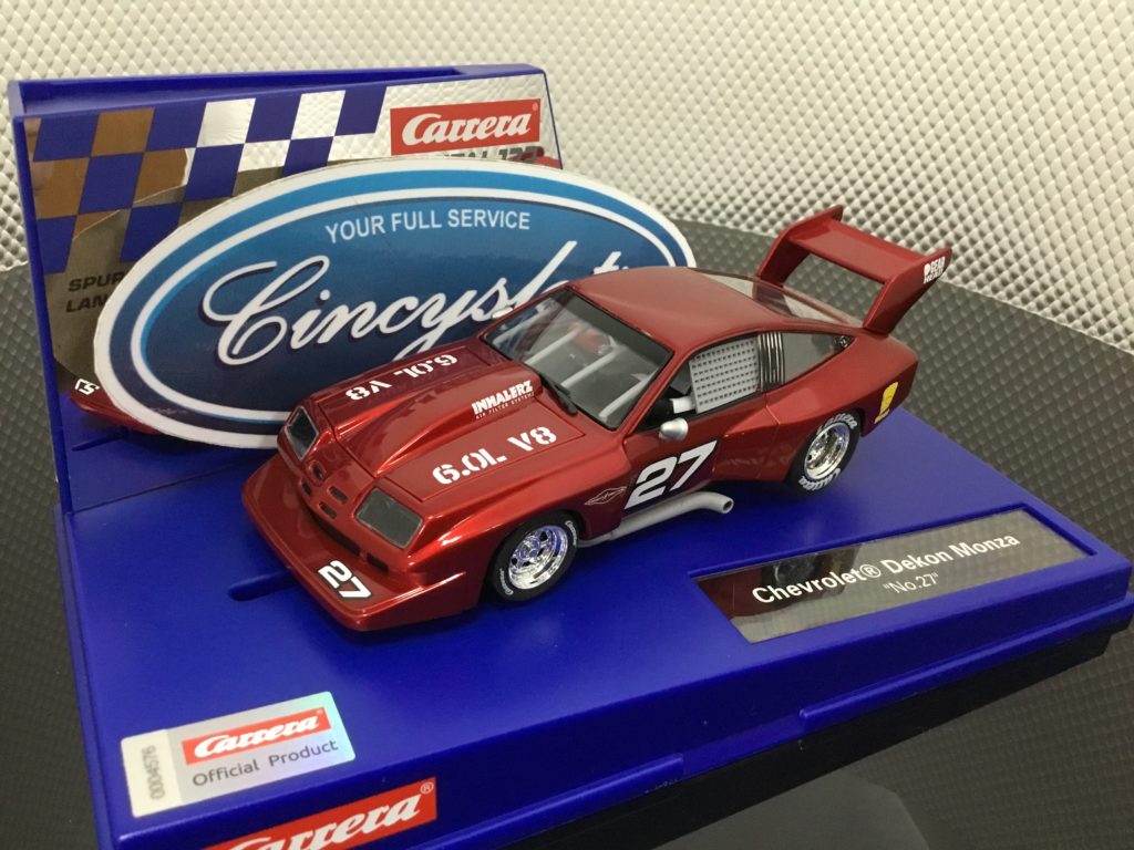 Carrera D132 30905 Chevrolet Dekon Monza #27 1/32 Scale Slot Car.