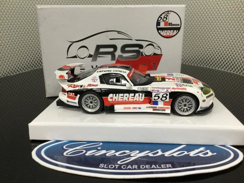 RevoSlot RS0034 Dodge Viper #58 Chereau 1/32 Slot Car.