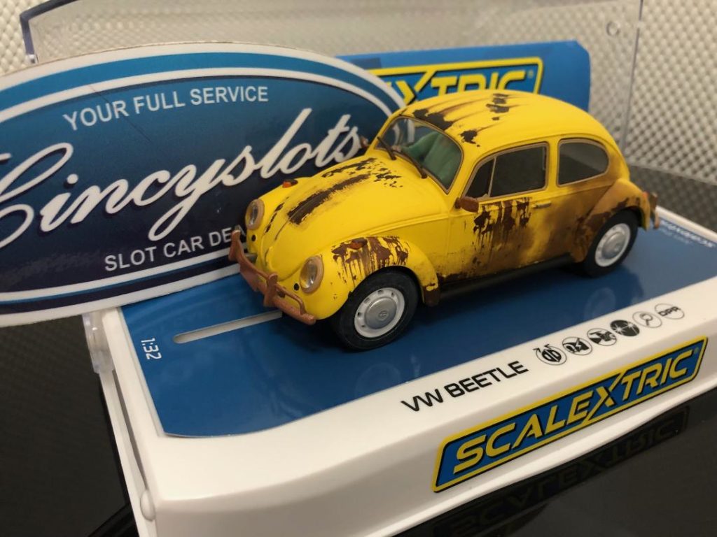 Scalextric C4045 VW Volkswagen Yellow Rusty. 1/32 Slot Car.