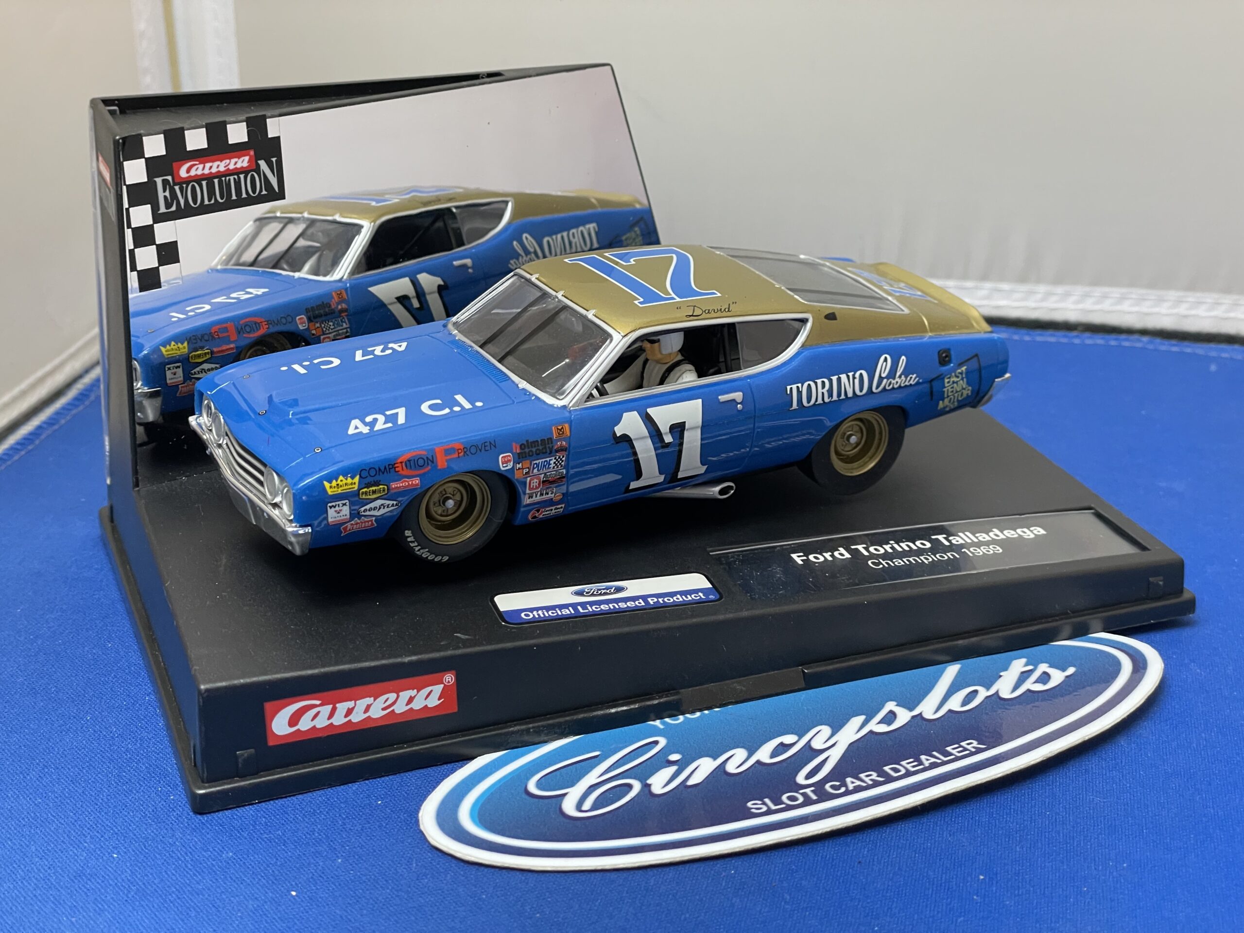 Carrera Evolution 25739 #17 Ford Torino, Lightly Used.