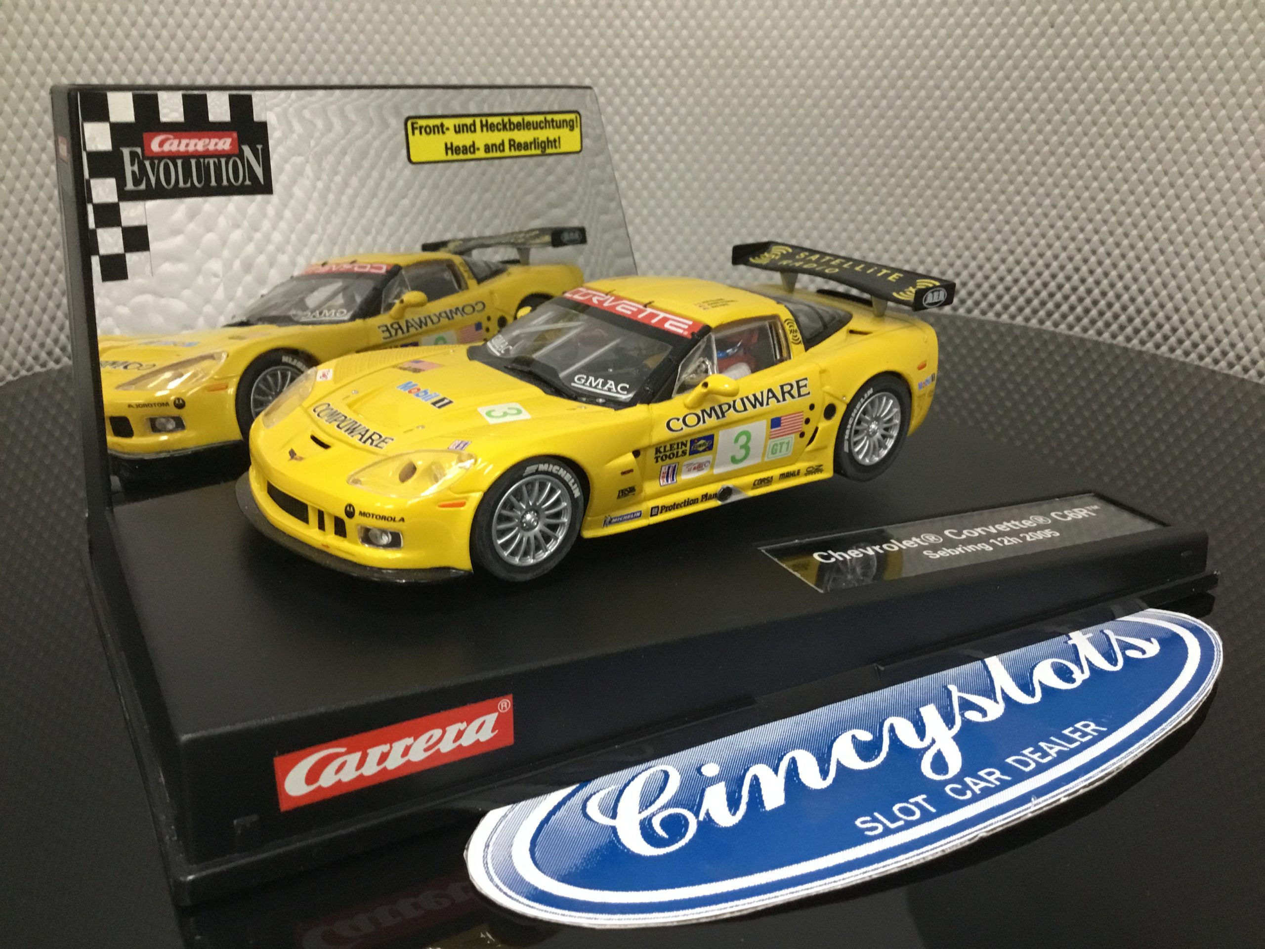Carrera Evolution 27136 Chevrolet Corvette C6R, Lightly Used.