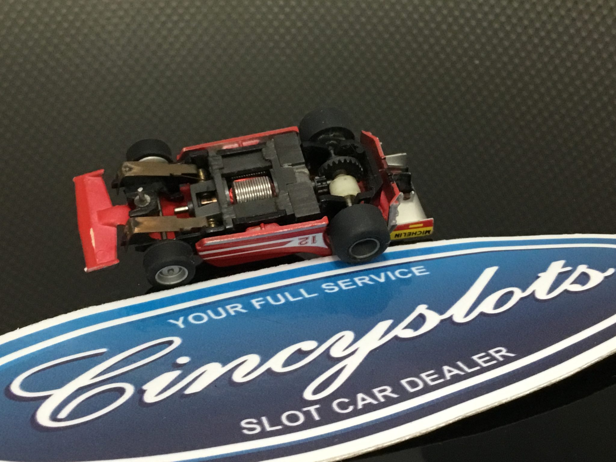 Tyco Ferrari AGIP Michelin #12 Indy F1 HO SLOT CAR. USED