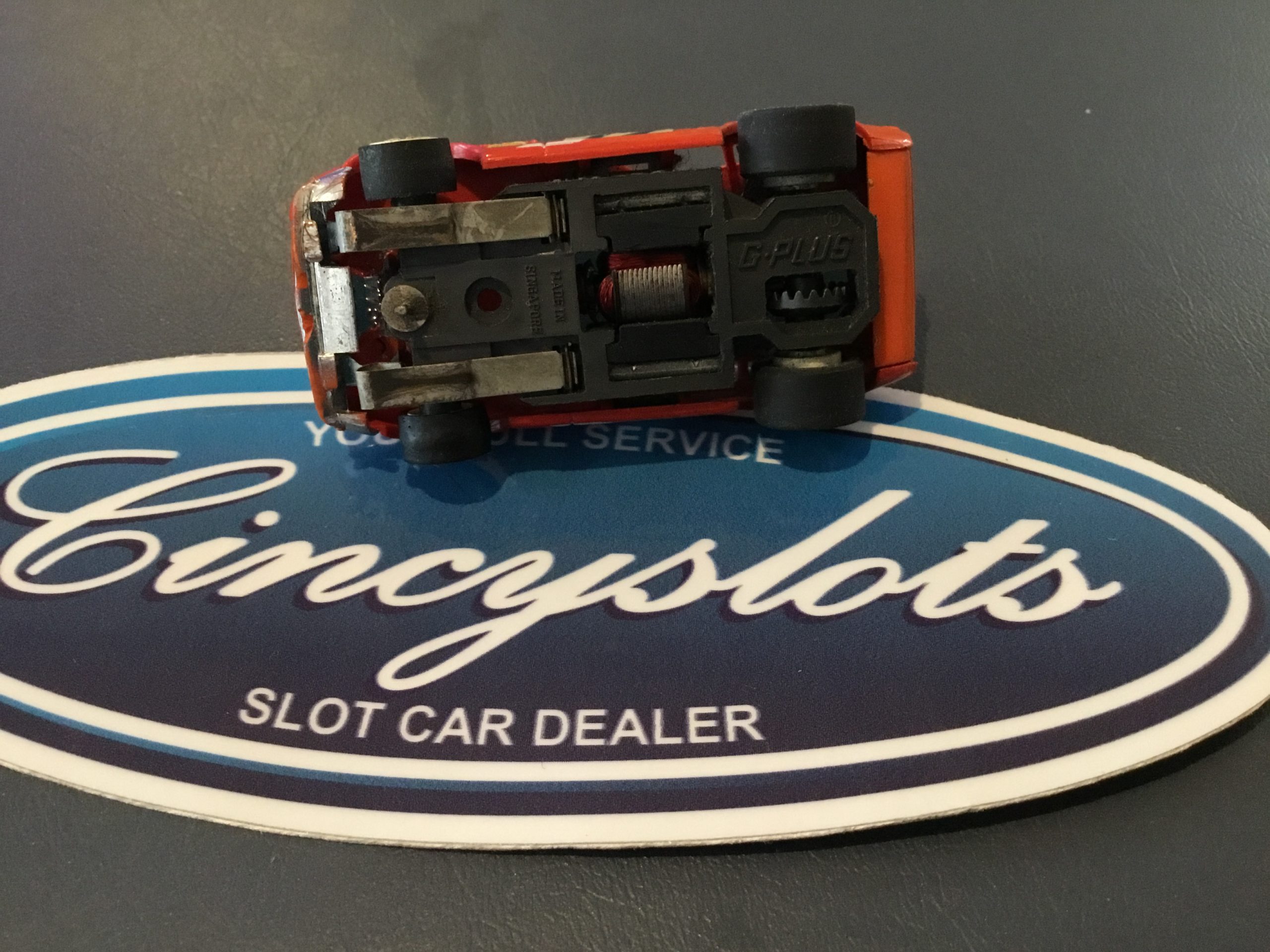 AFX G-Plus Datsun 240 HO Slot Car, Used.