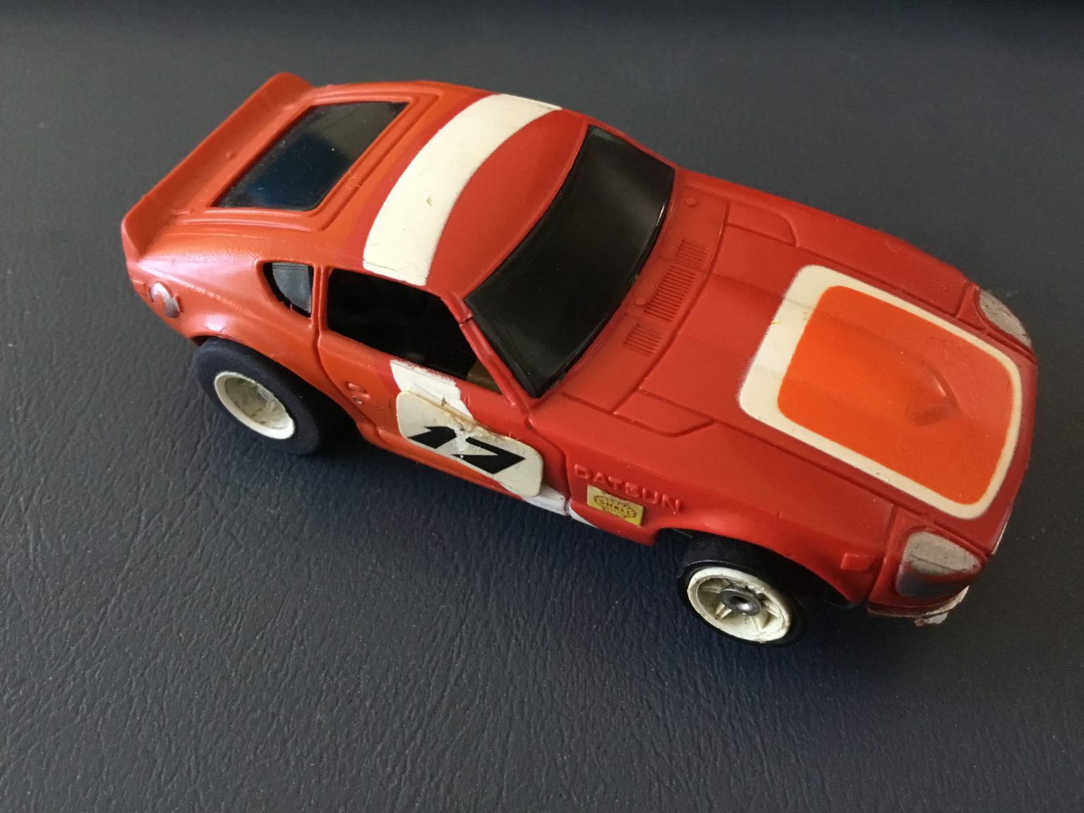 AFX G-Plus Datsun 240 HO Slot Car, Used.