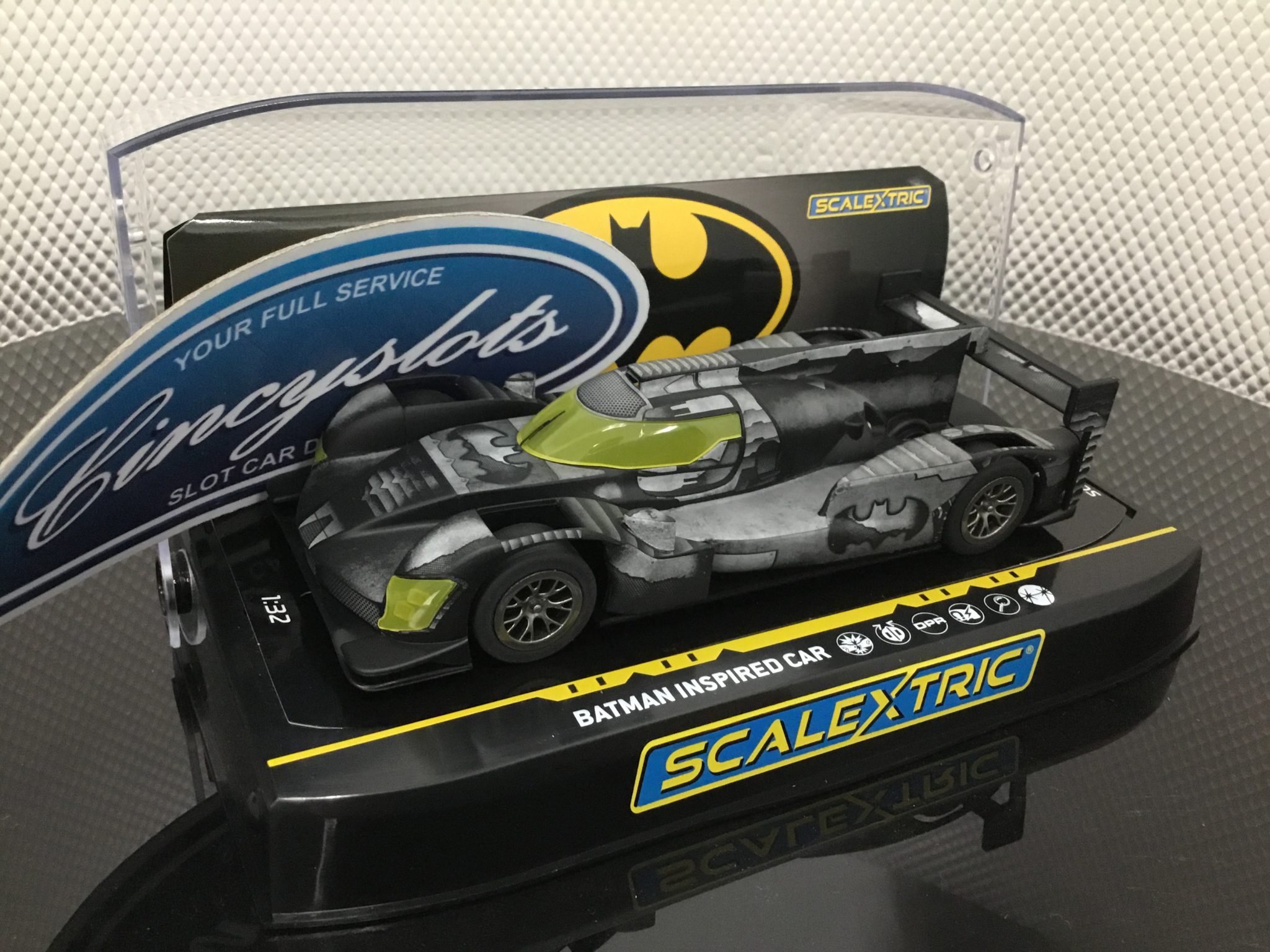 Scalextric C4140 Batman LMP 1/32 Slot Car, Lightly Used.