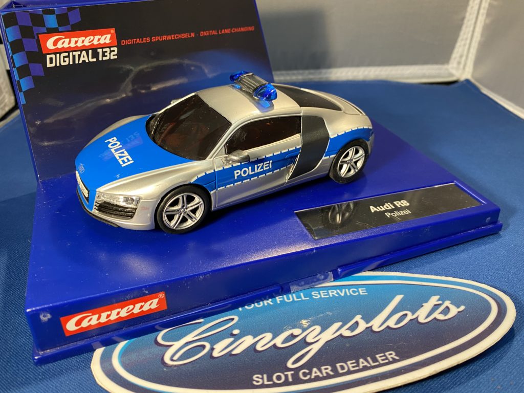 Carrera D132 30644 Audi R8 Polizei, USED Carrera D132 30644 Audi R8
