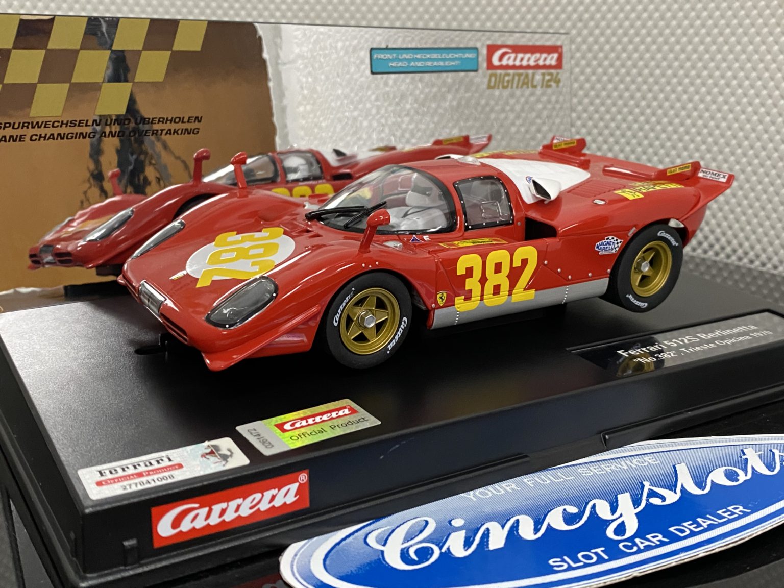 Carrera D124 23899 Ferrari 512S Berlinetta #382.