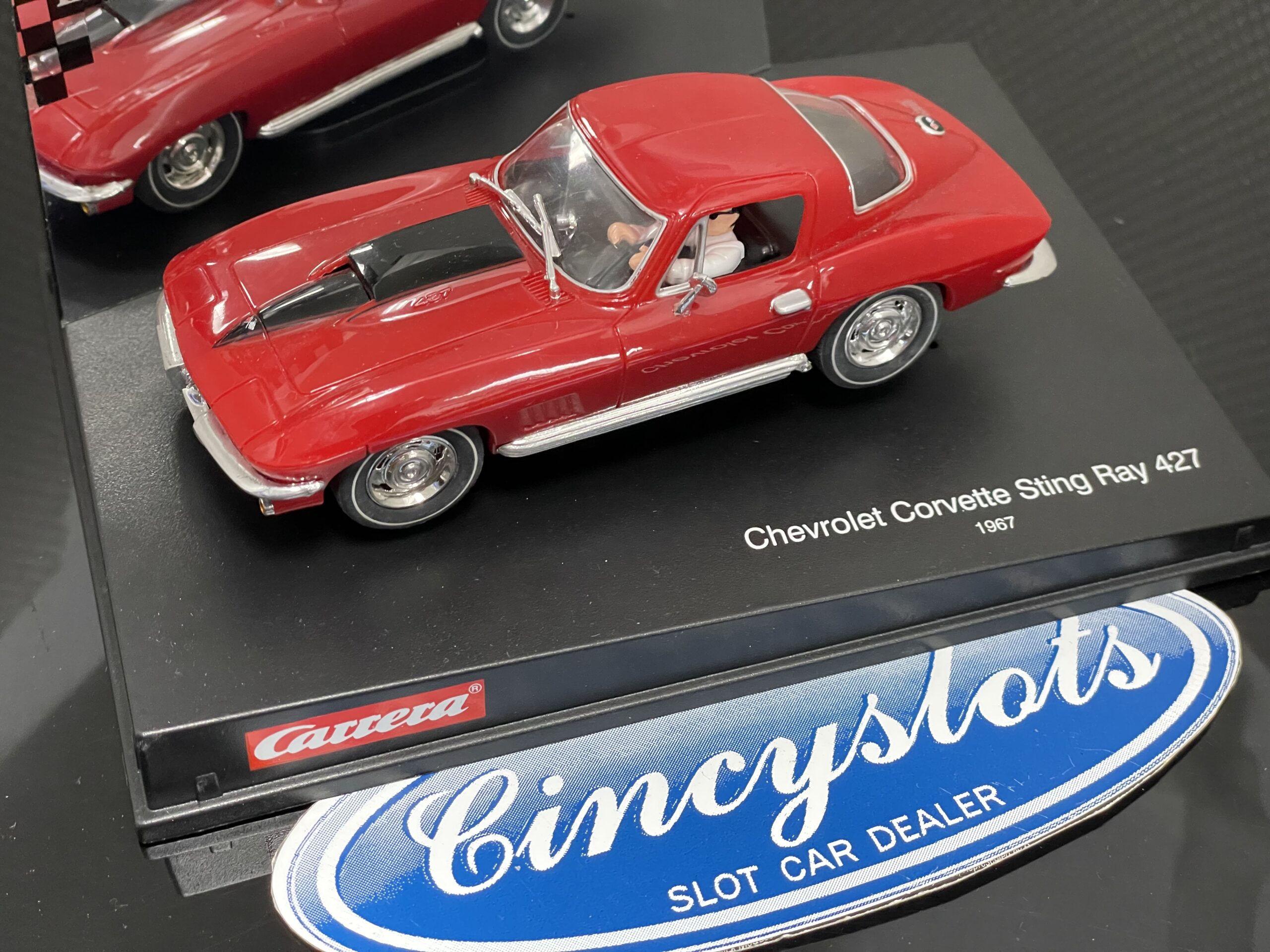 Carrera Evolution 25429 Chevy Corvette Sting Ray 427 1/32 Slot Car, Used.