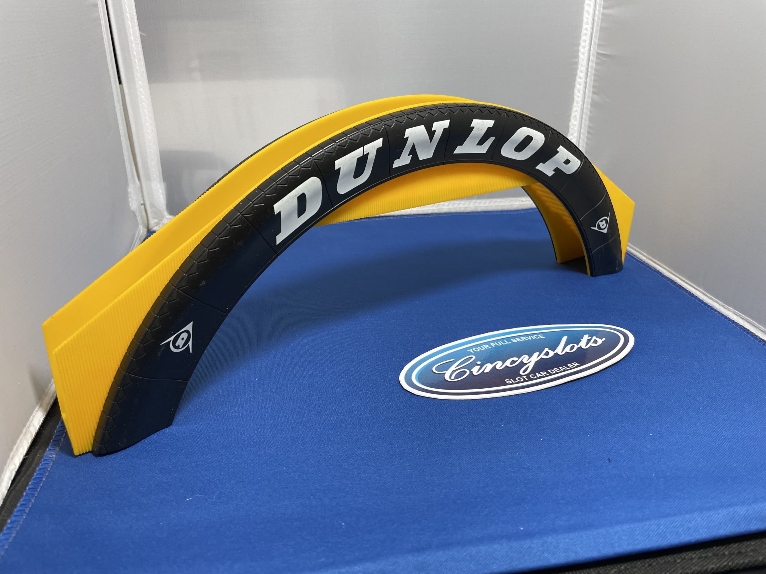 Scalextric Dunlop Bridge Used.