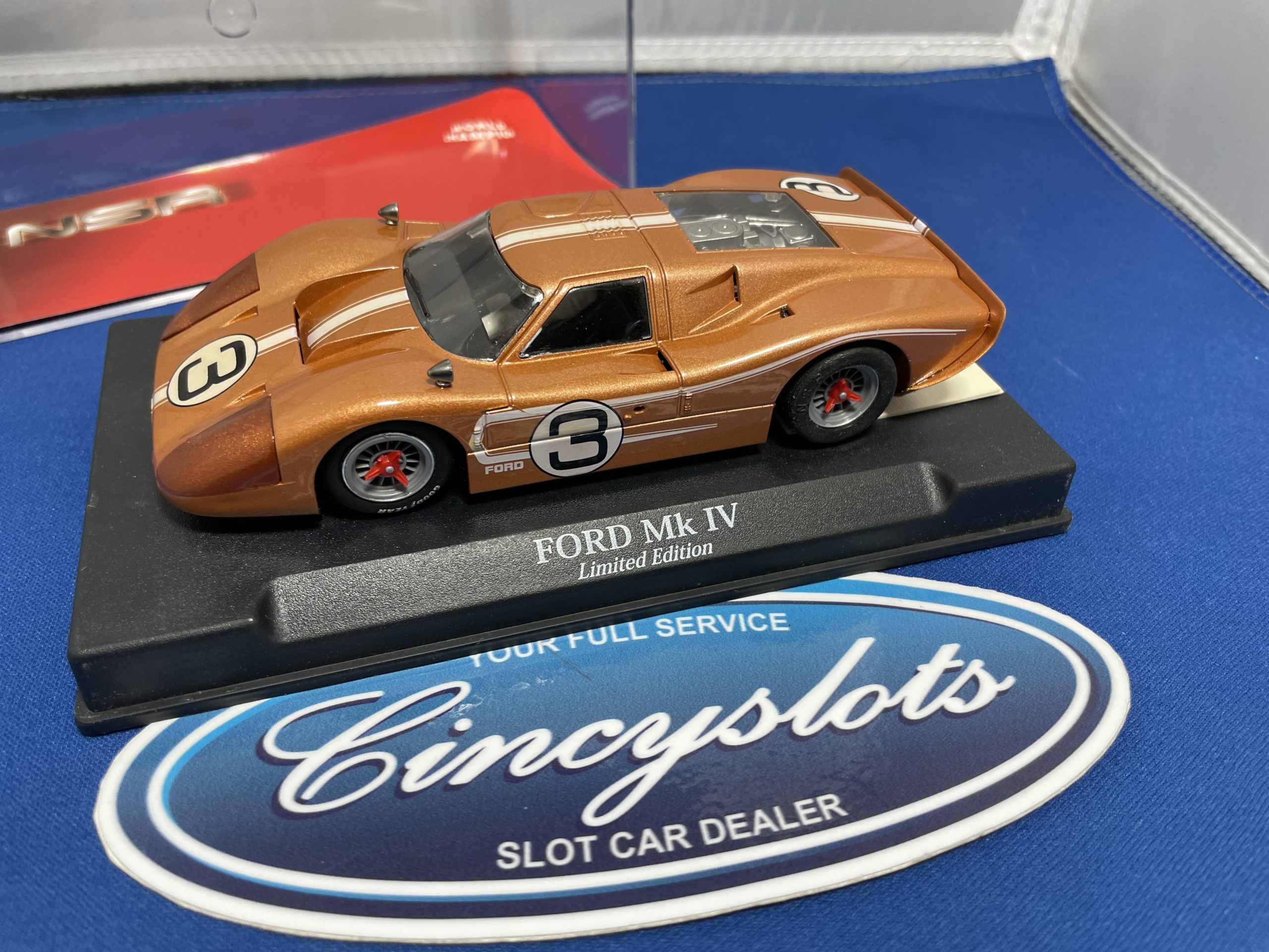 NSR Used 1118 Limited Edition Ford Mark IV 1/32 Slot Car.