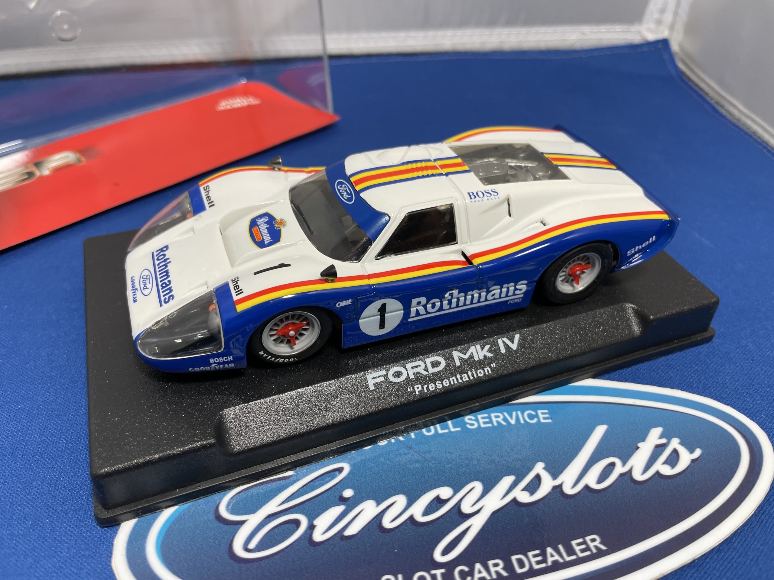 NSR Used 1024 Ford Mark IV Rothman's 1/32 Slot Car.