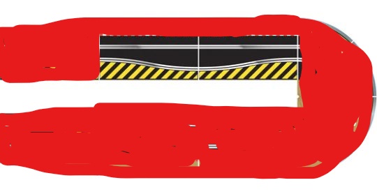 Scalextric Chicane Section