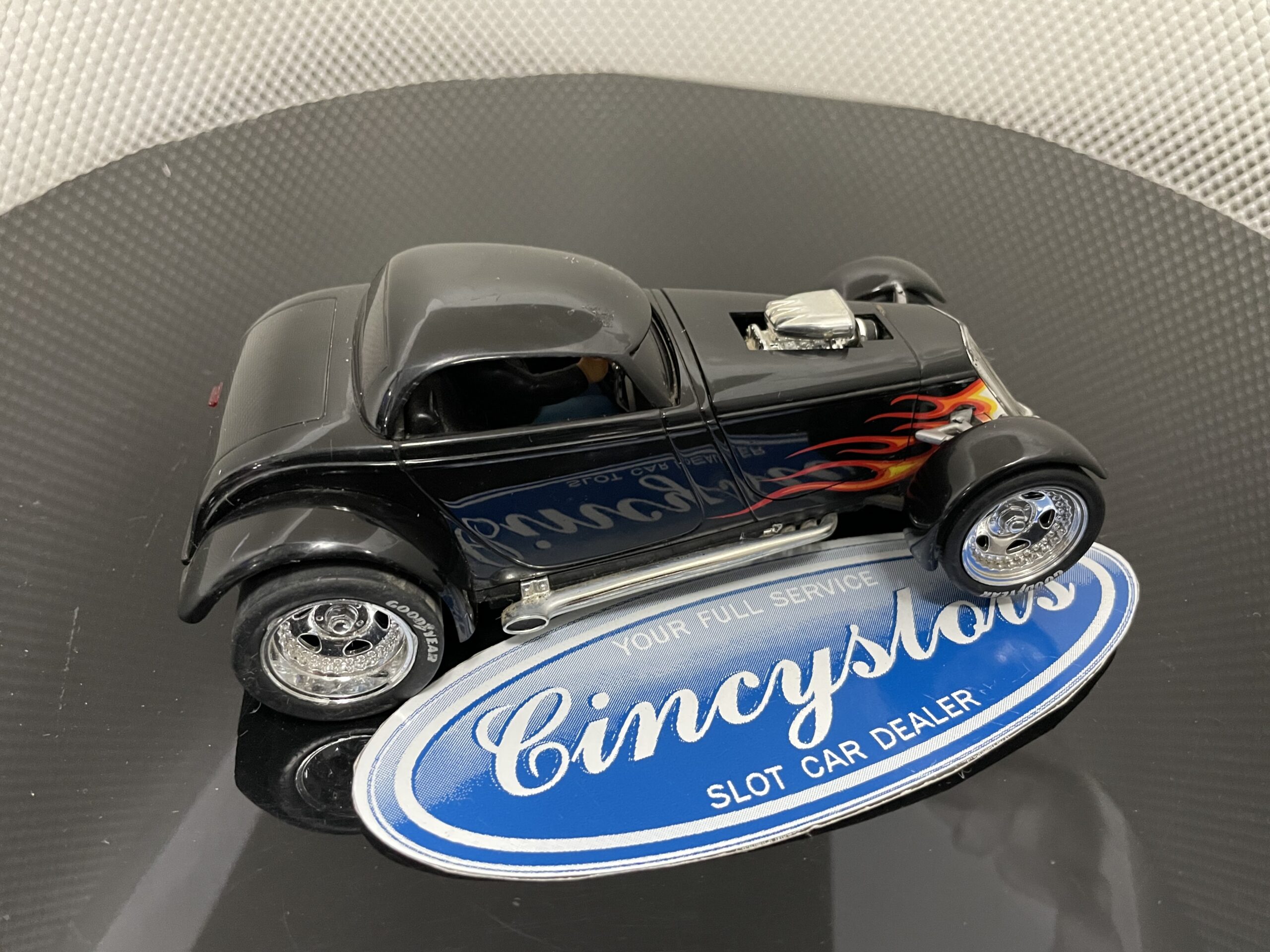 Carrera Digital 1/24 Hot Rod Coupe Black Rough Used.