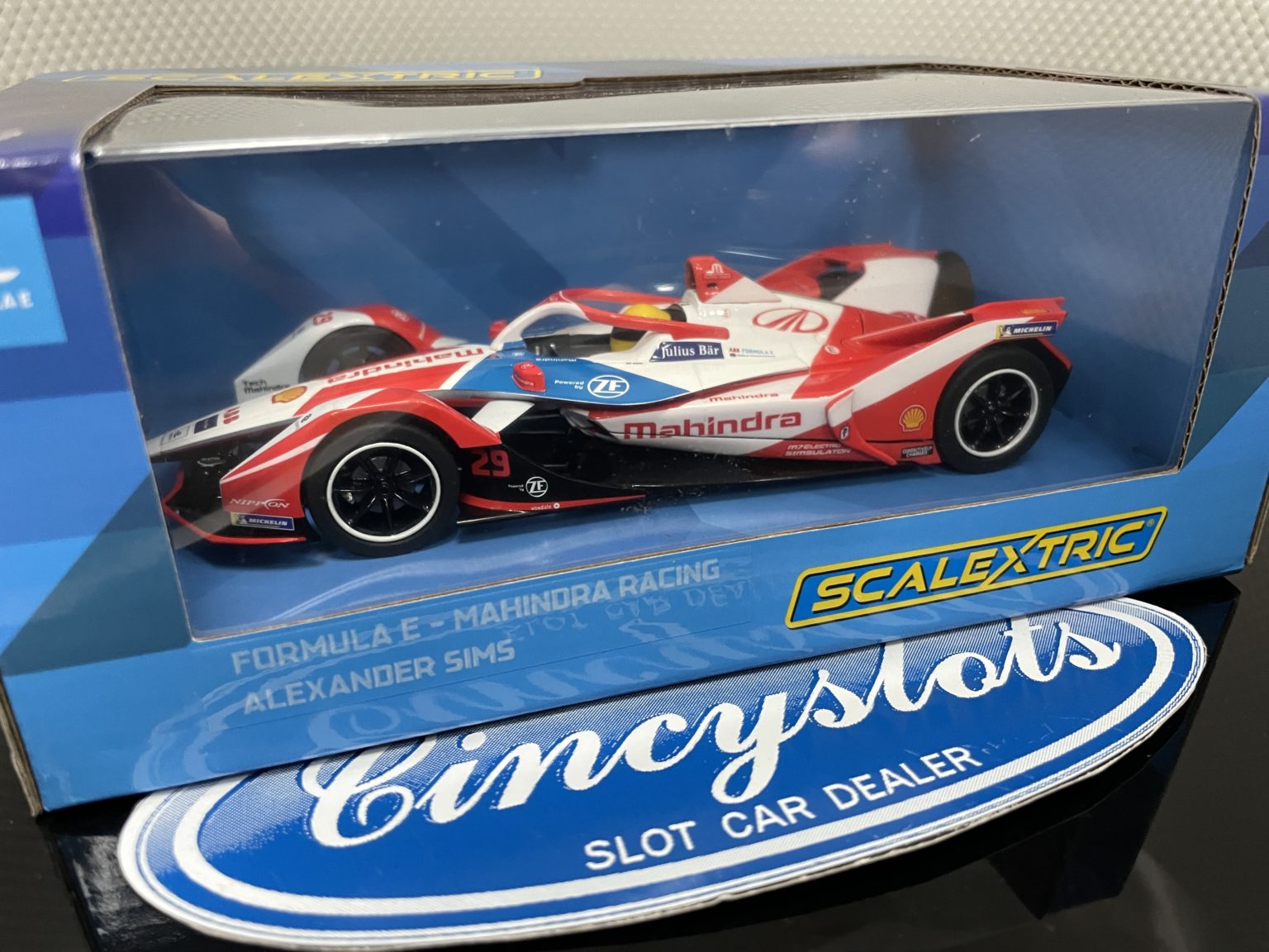 Scalextric C4285 Formula E Sims 1/32 Slot Car.