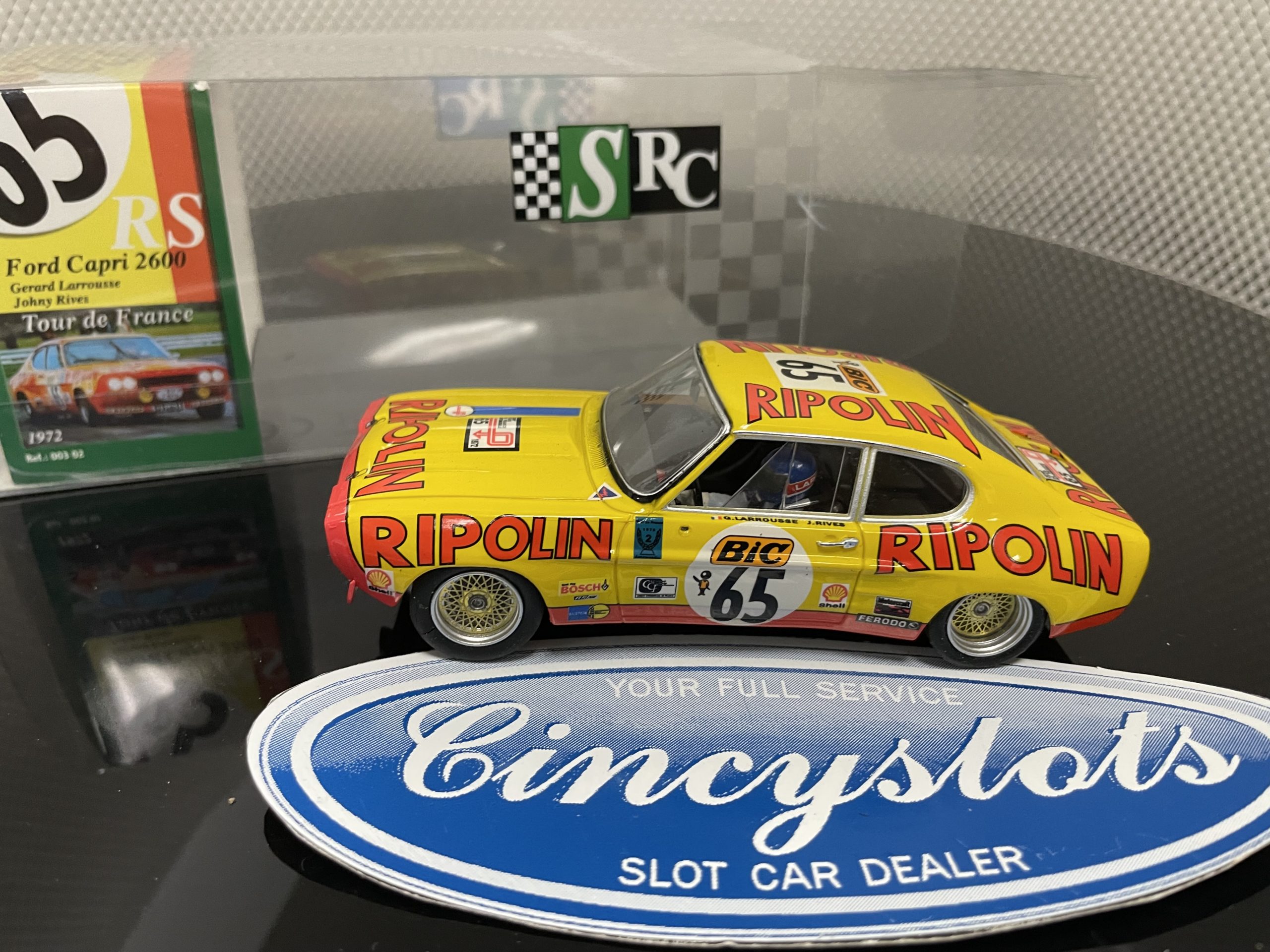 SRC 00302 Ford Capri 2600 1/32 Slot Car. Lightly Used.