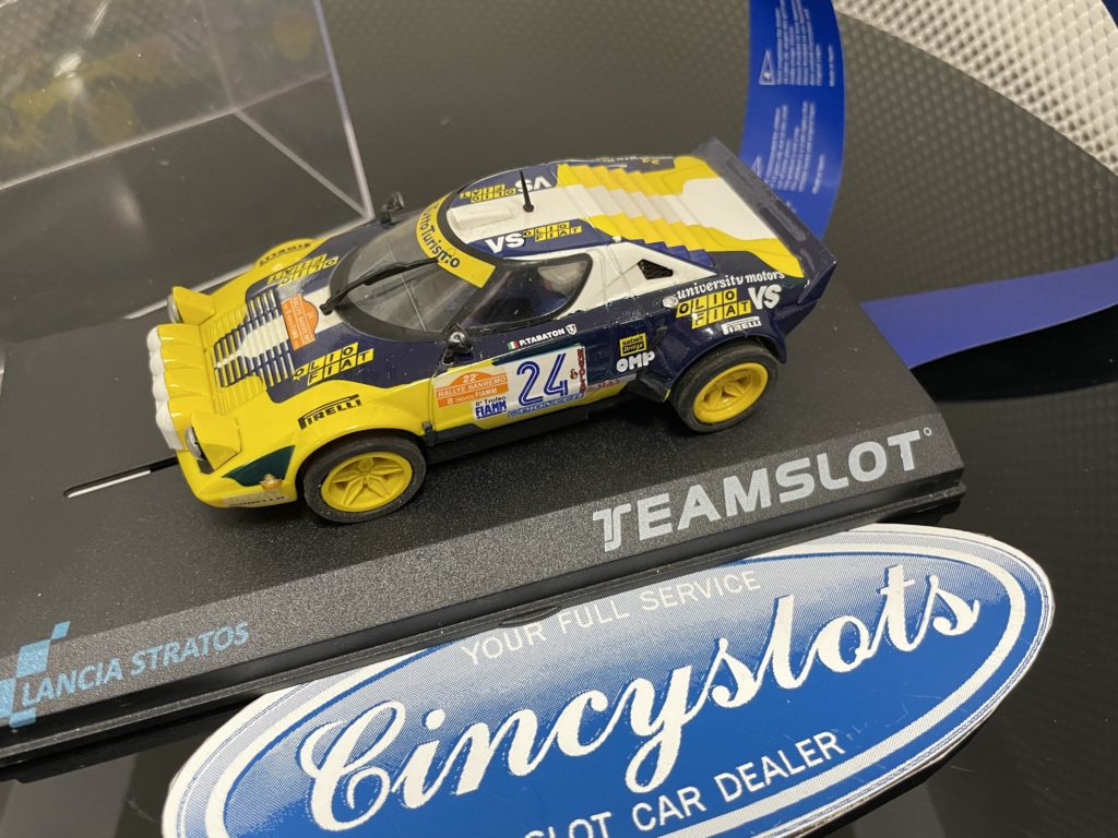 Team Slot 11504R Lancia Stratos 1/32 Slot Car. Lightly Used