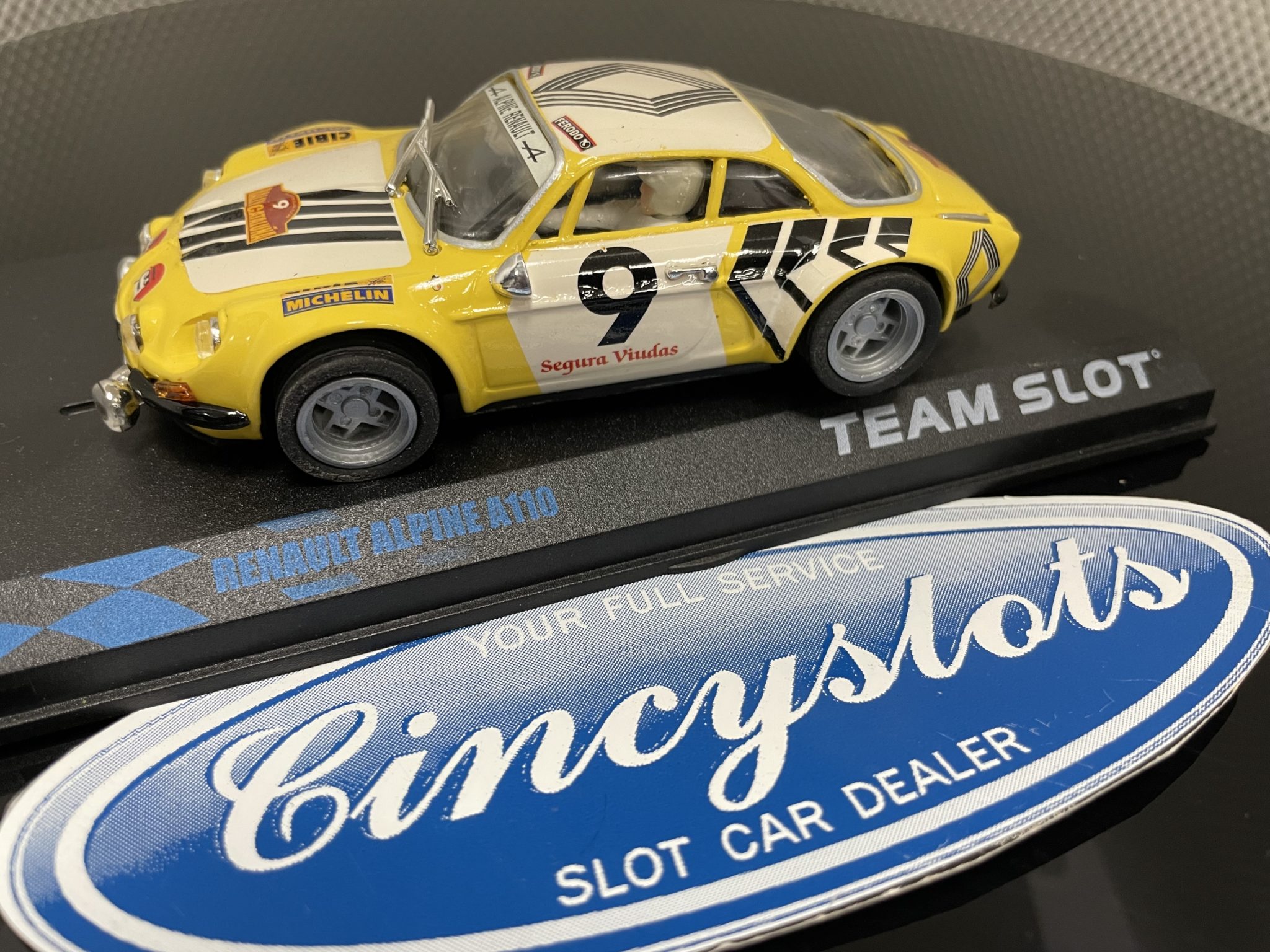 Team Slot #9 Renault Alpine A110 1/32 Slot Car. Lightly Used