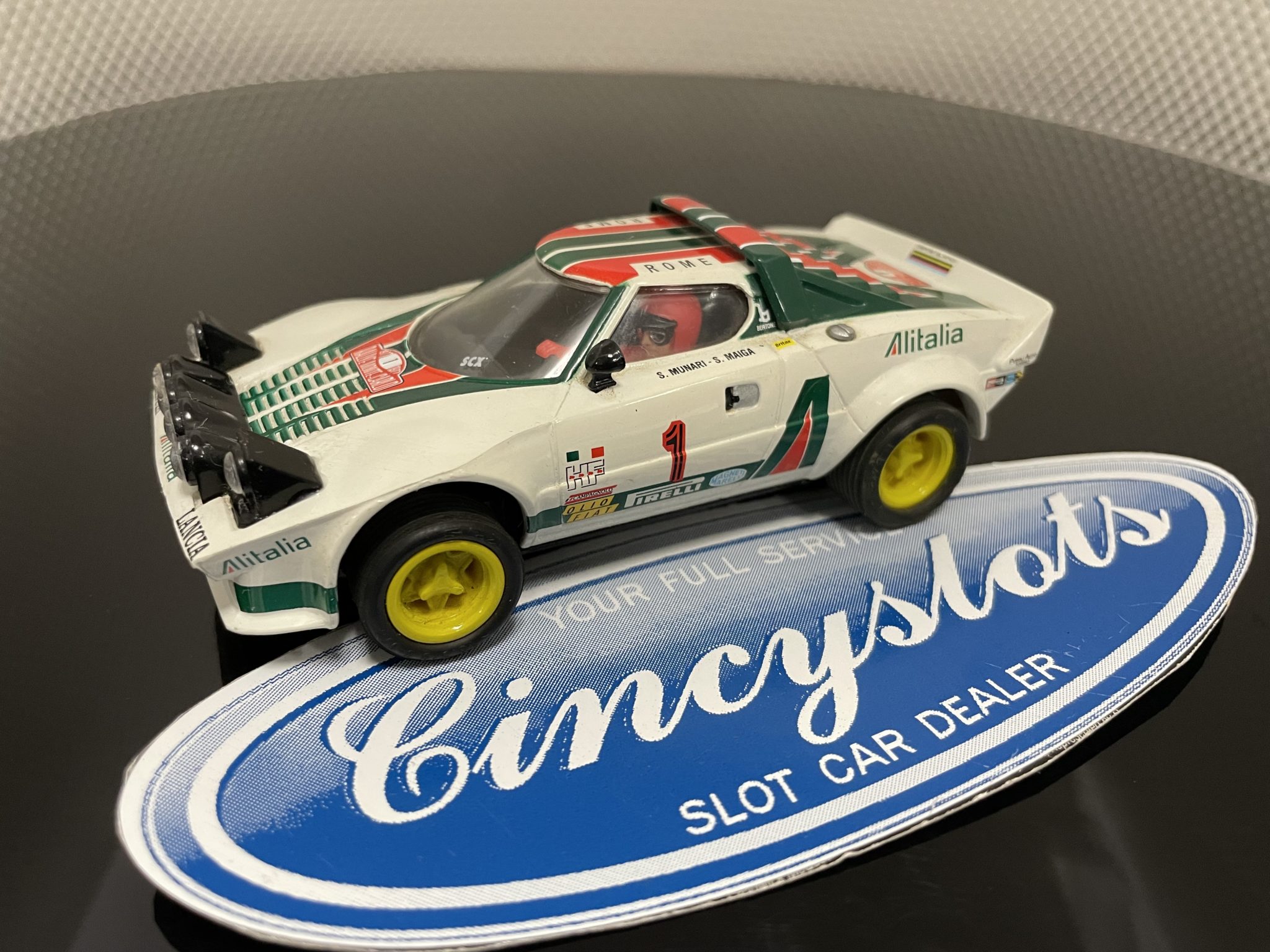 SCX Lancia Stratos Rally 1/32 Slot Car Lightly Used.