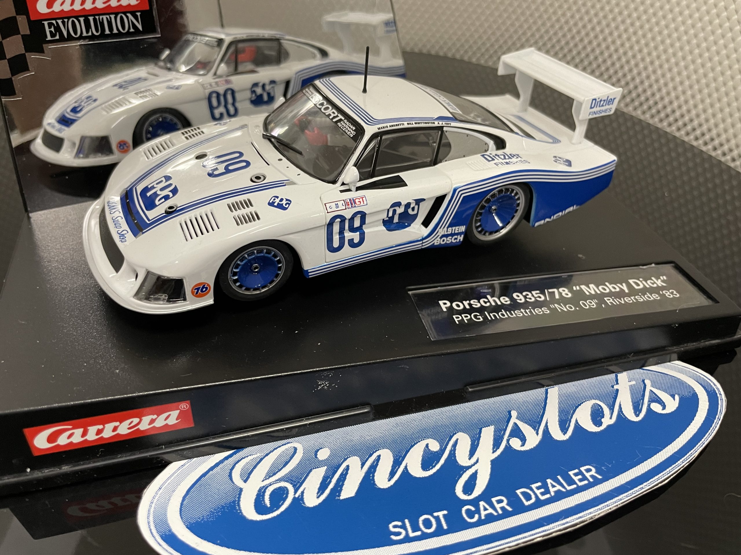 Carrera Evolution 27372 Porsche 935/78 PPG 1/32 Slot Car. Lightly Used