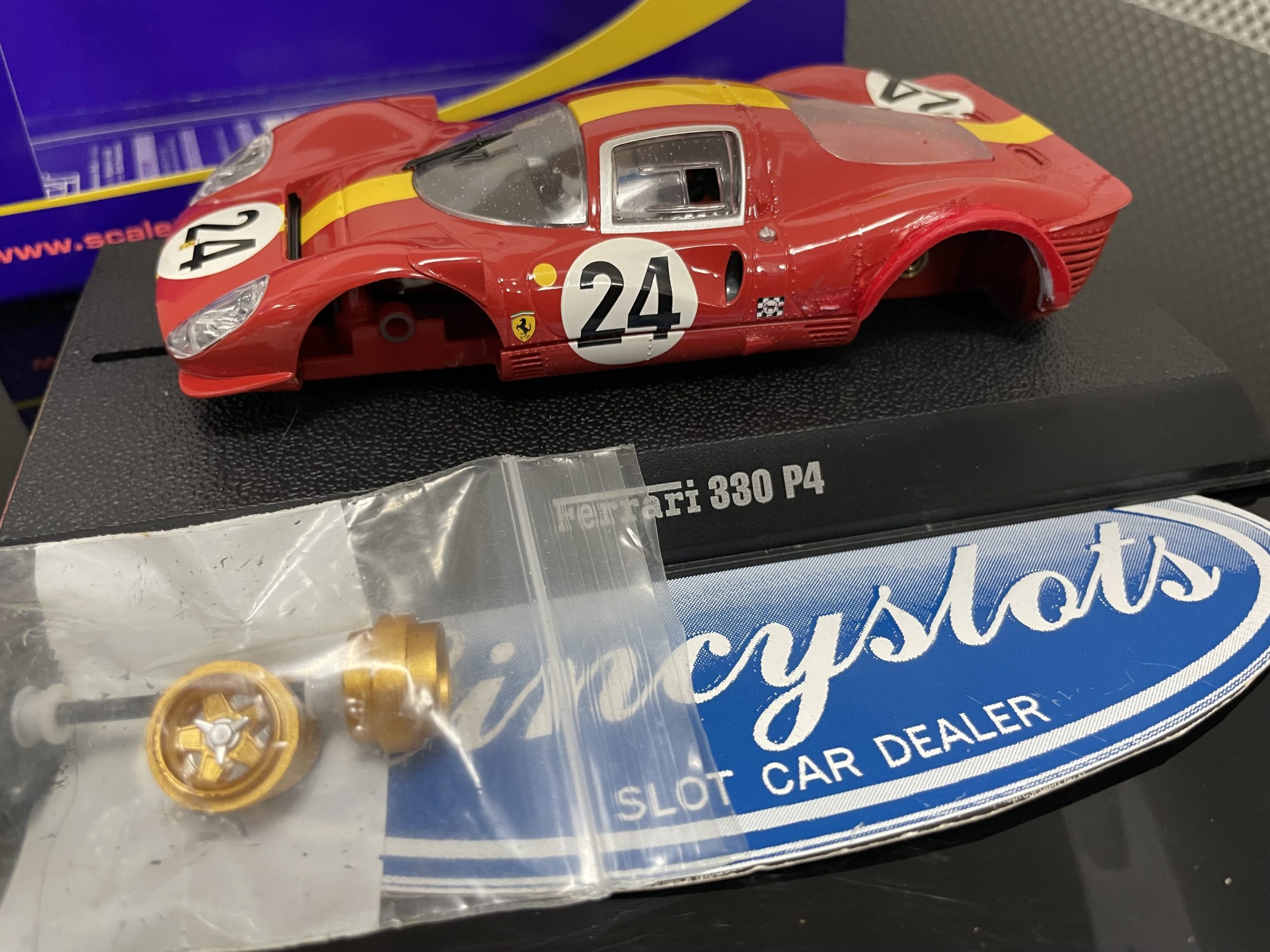 Scalextric C2642 Ferrari 330 1/32 Slot Car, Used.