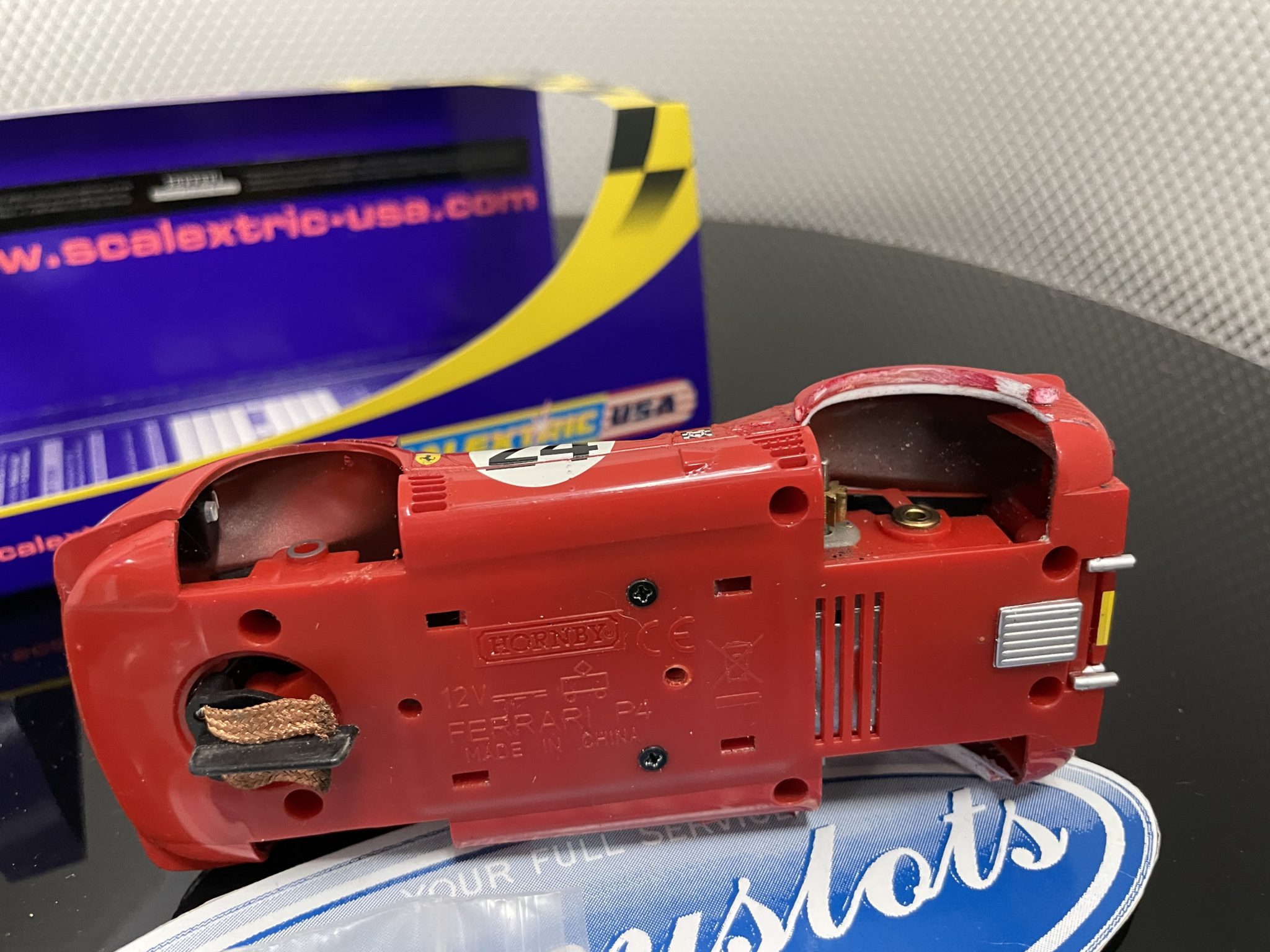 Scalextric C2642 Ferrari 330 1/32 Slot Car, Used.