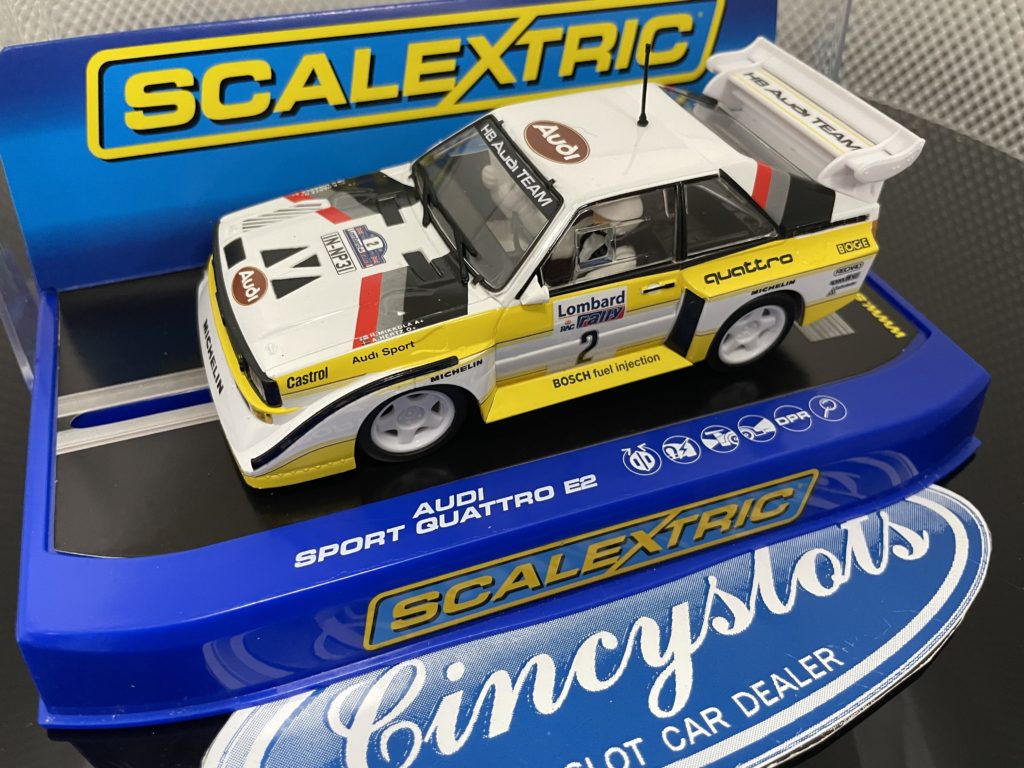 Scalextric C3634 Audi Sport Quattro 1/32 Slot Car, Lightly Used.