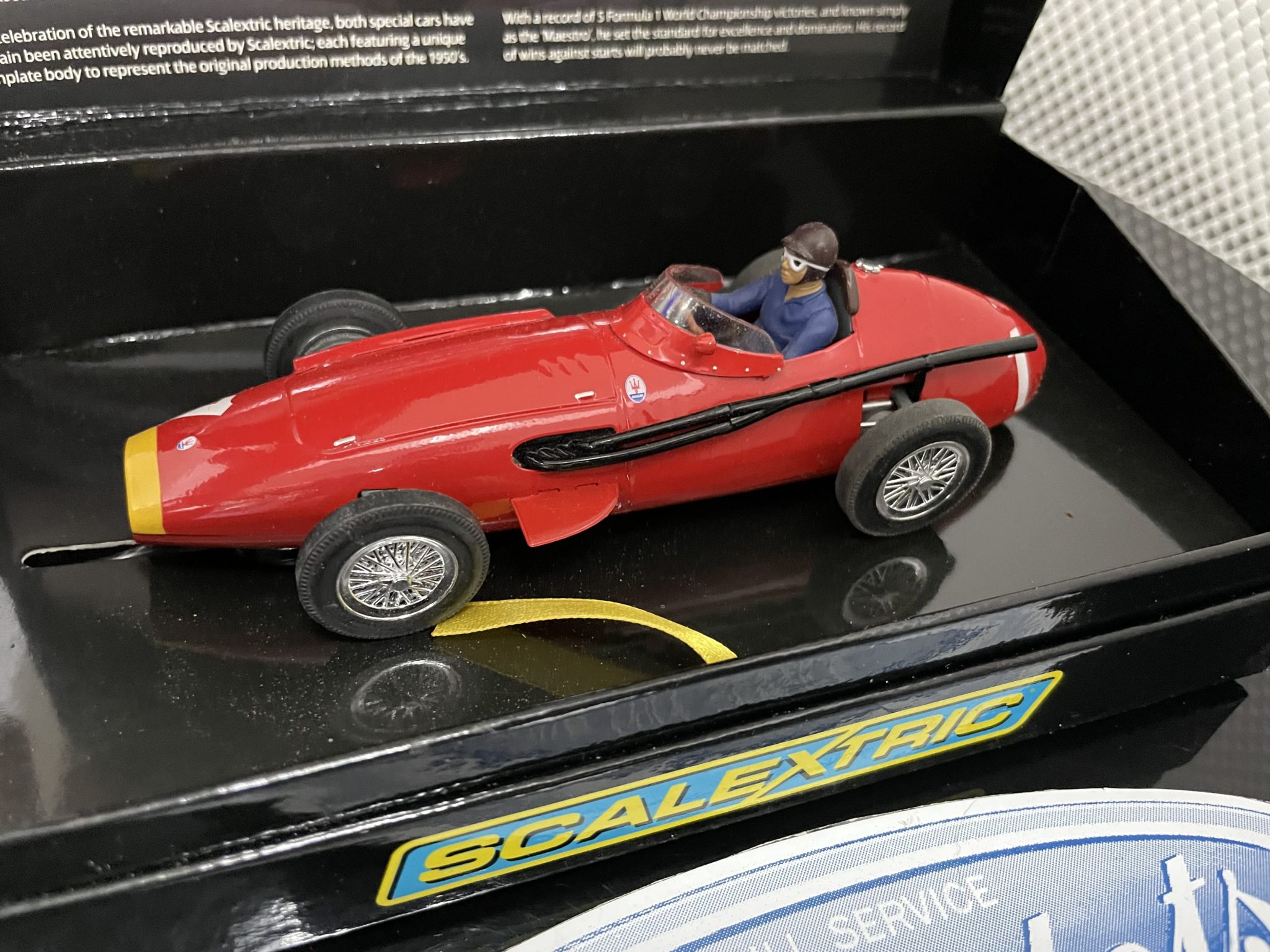 Scalextric C2929A Maserati 250F Tinplate Car 1/32 Slot Car.
