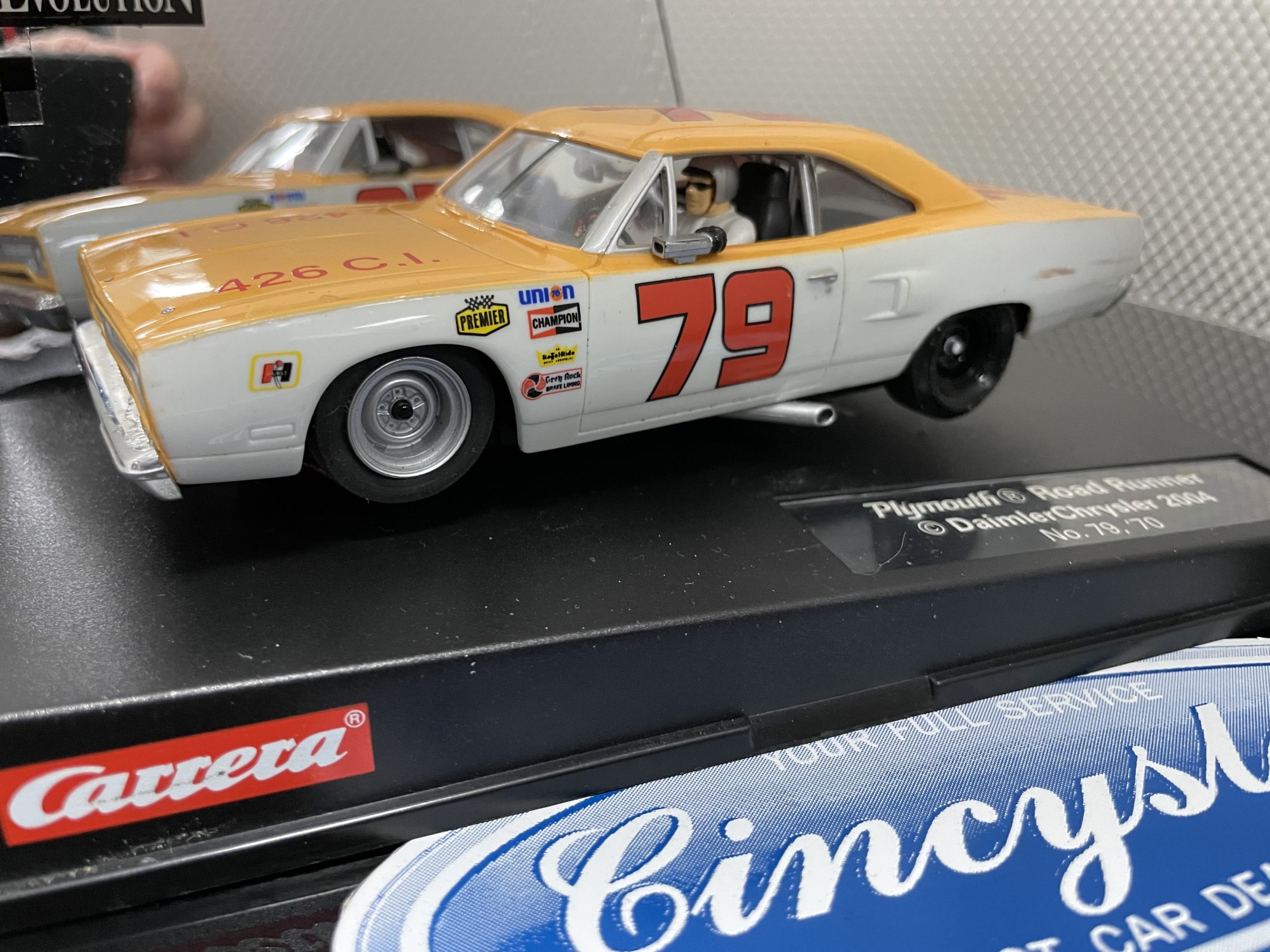 Carrera Evolution 25742 Plymouth Road Runner 1/32 Slot Car, Lightly Used.