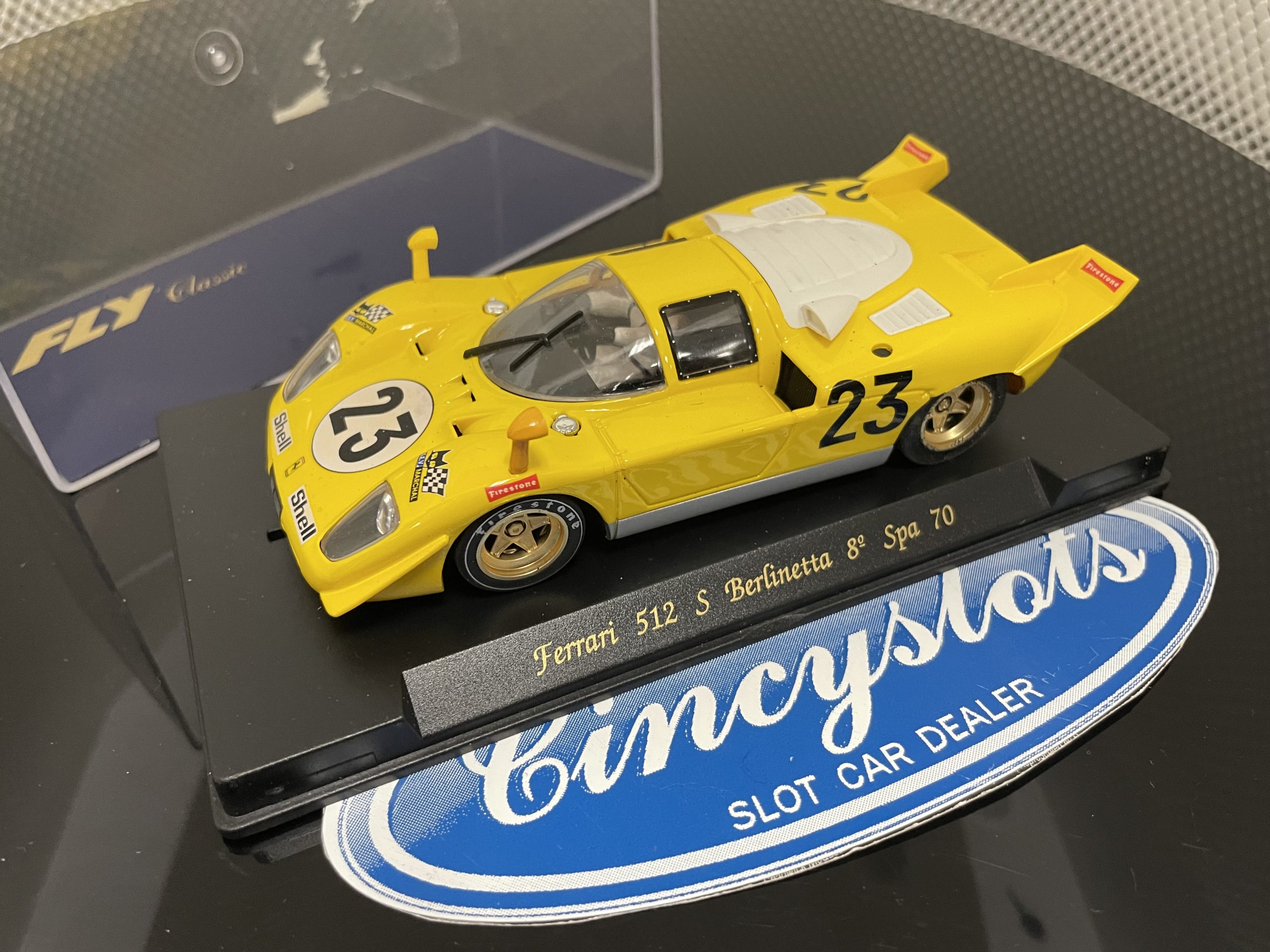 FLY C22 FERRARI 512S NART 1/32 SLOT CAR, LIGHTLY USED.