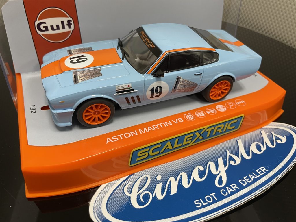 Scalextric C4209 Aston Martin V8 Gulf Edition 1/32 Slot Car.
