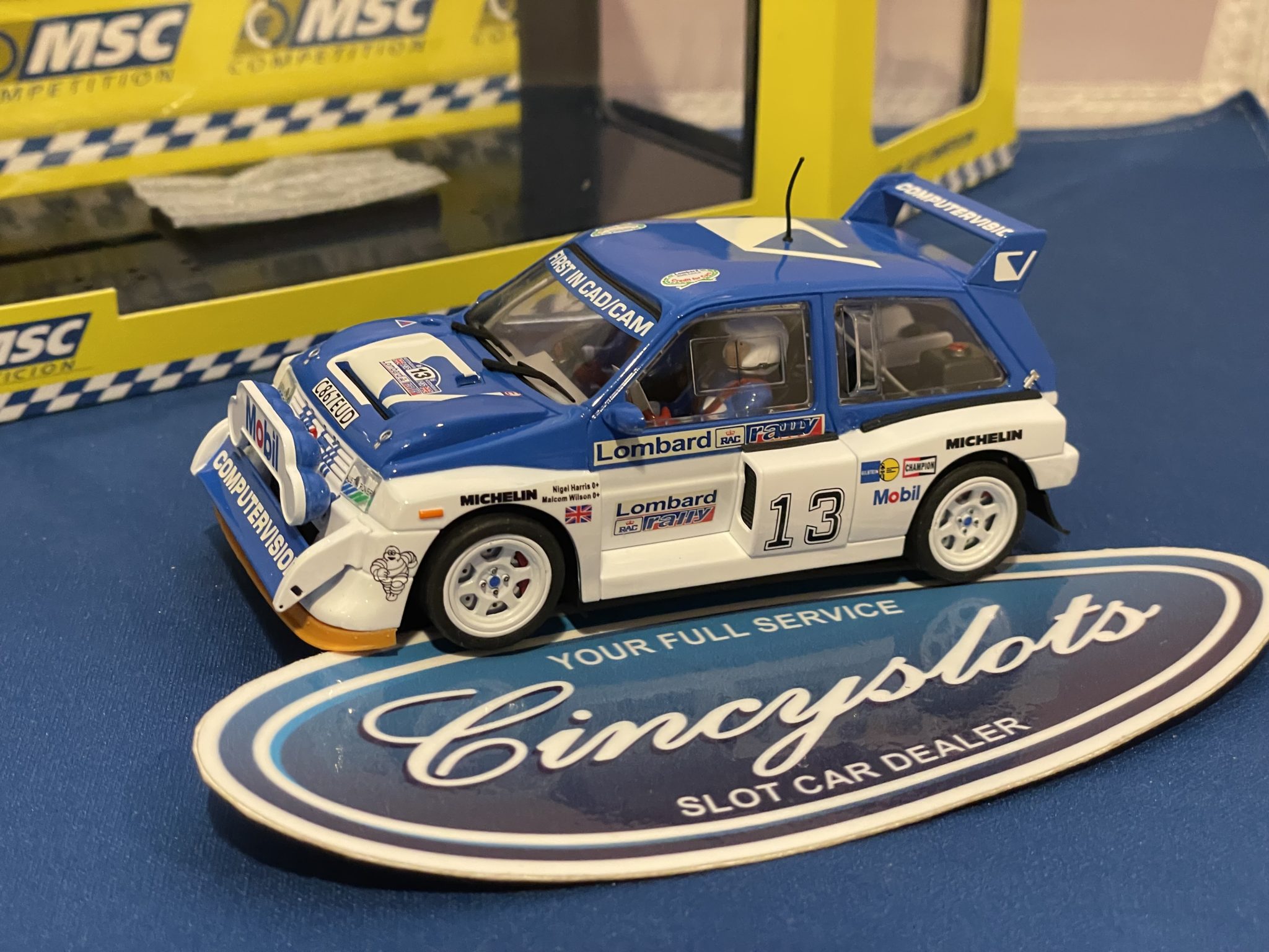 MSC Competition MSC-6017 MG Metro 6R4 1/32 Slot Car, Lightly Used.