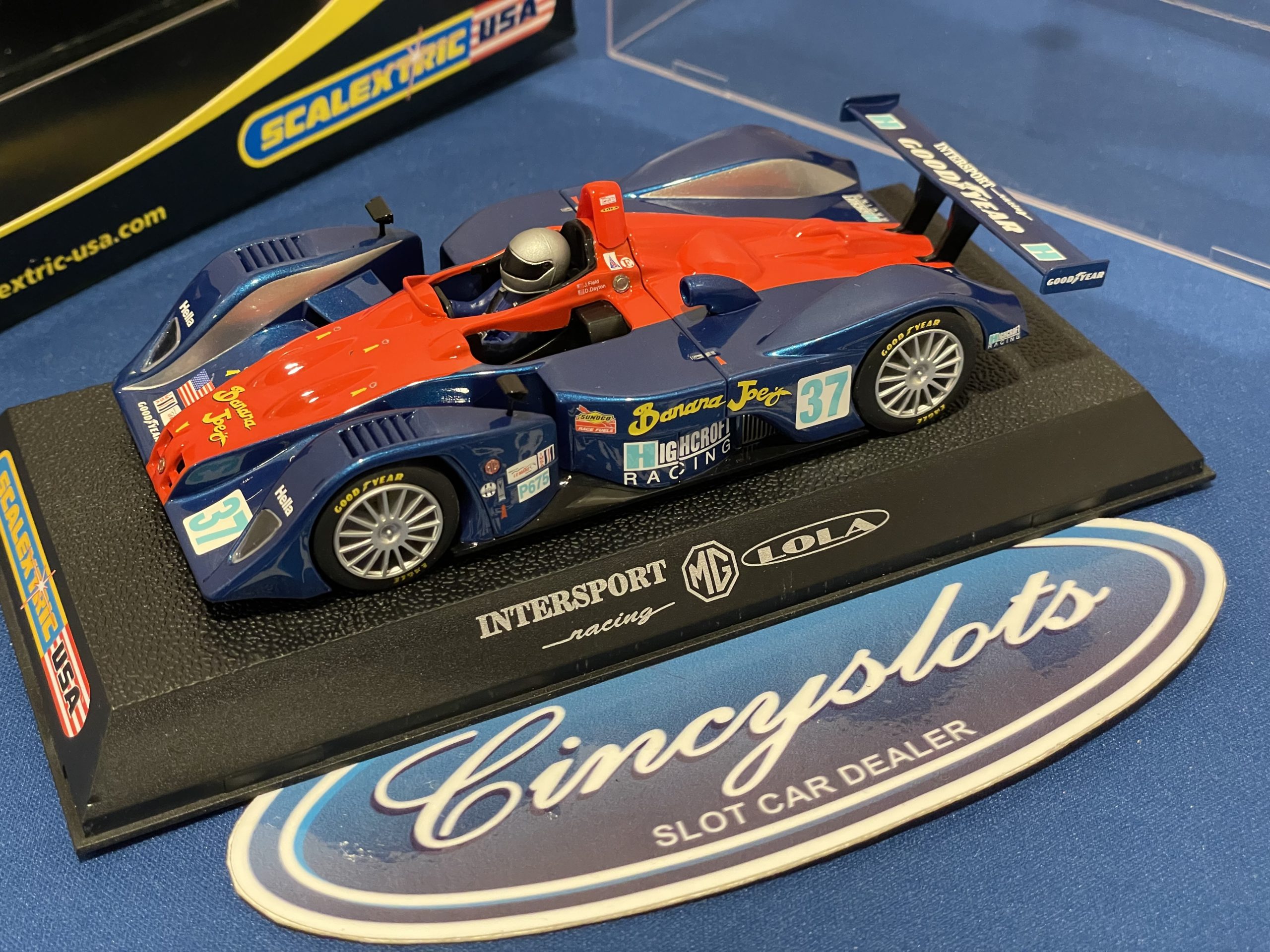 Scalextric C2482 MG Lola 1/32 Slot Car Lightly Used.