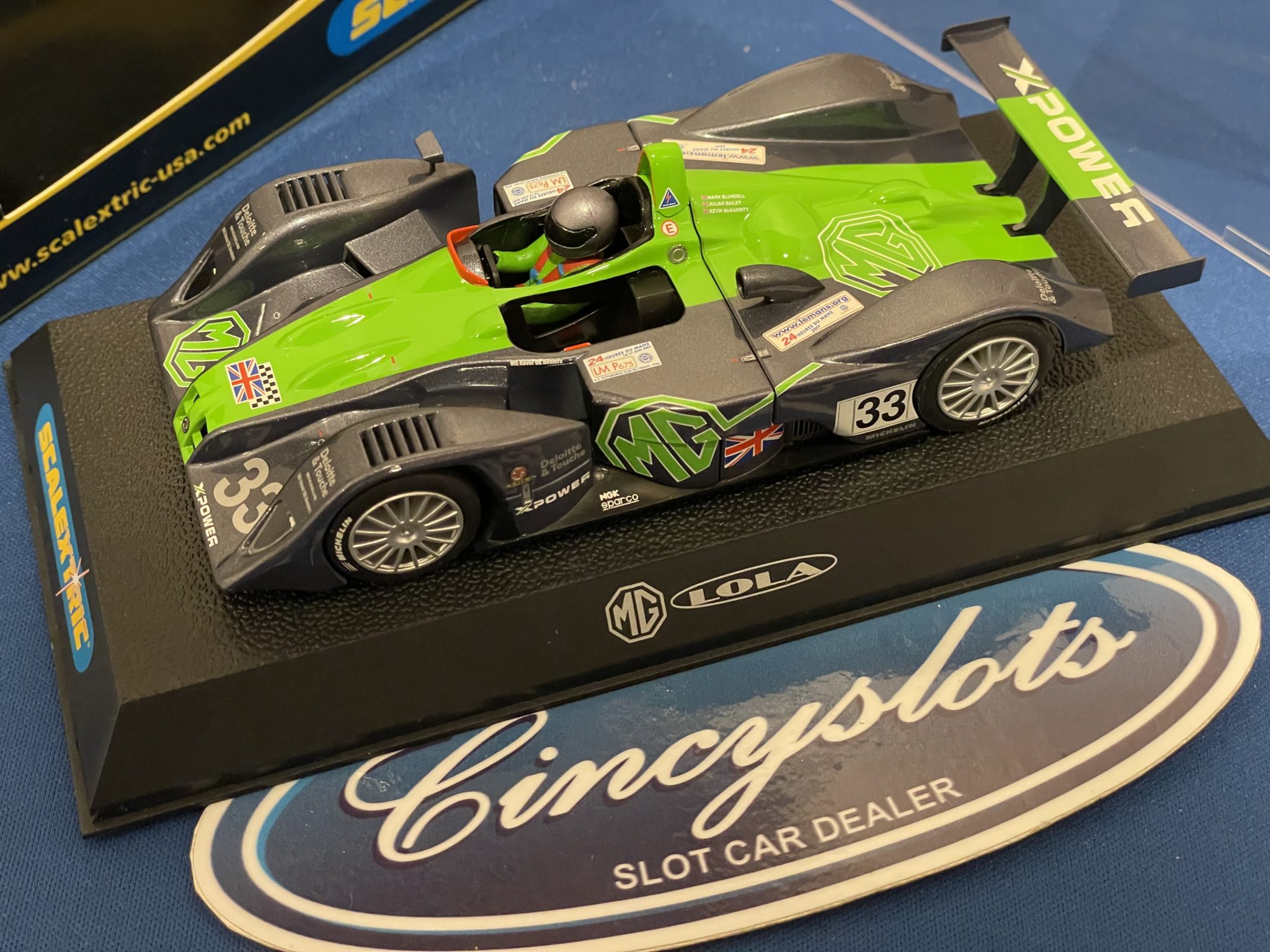 Scalextric C2366 MG Lola 1/32 Slot Car Lightly Used.
