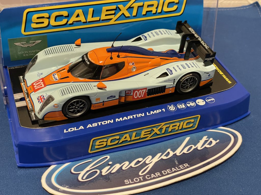 Scalextric C3188 Aston Martin Lola 1/32 Slot Car Lightly Used.