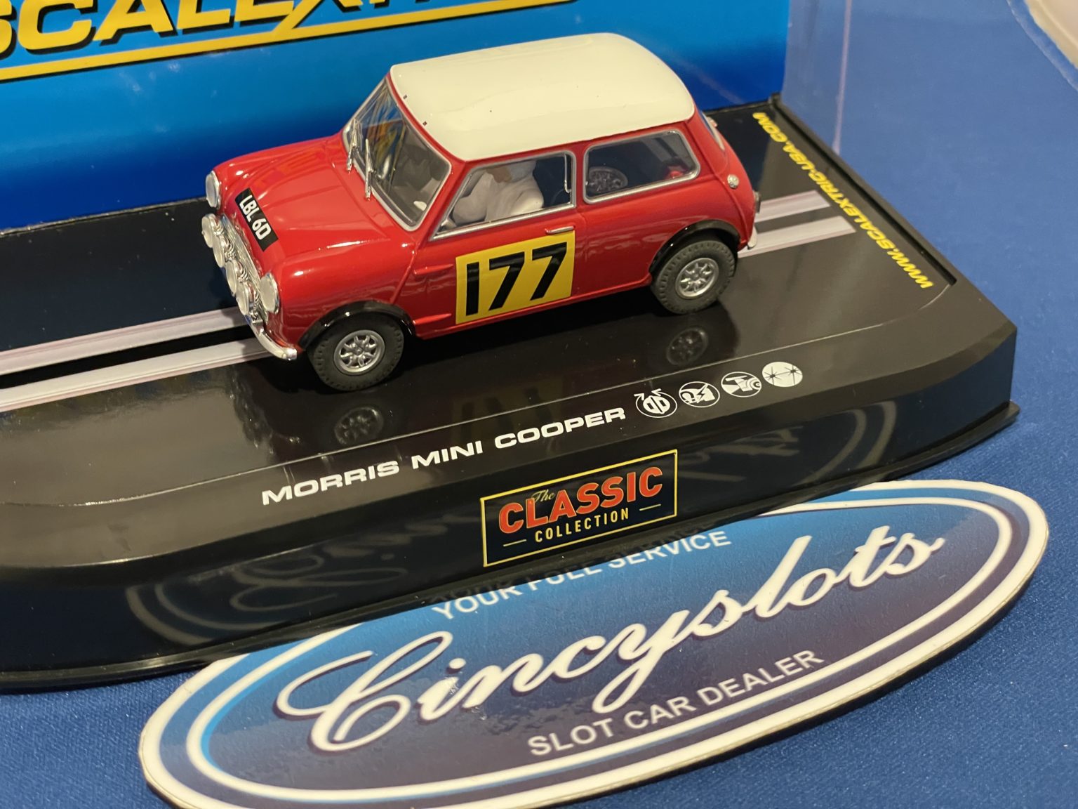 Scalextric C2807 Mini Cooper 1/32 Slot Car Lightly Used.