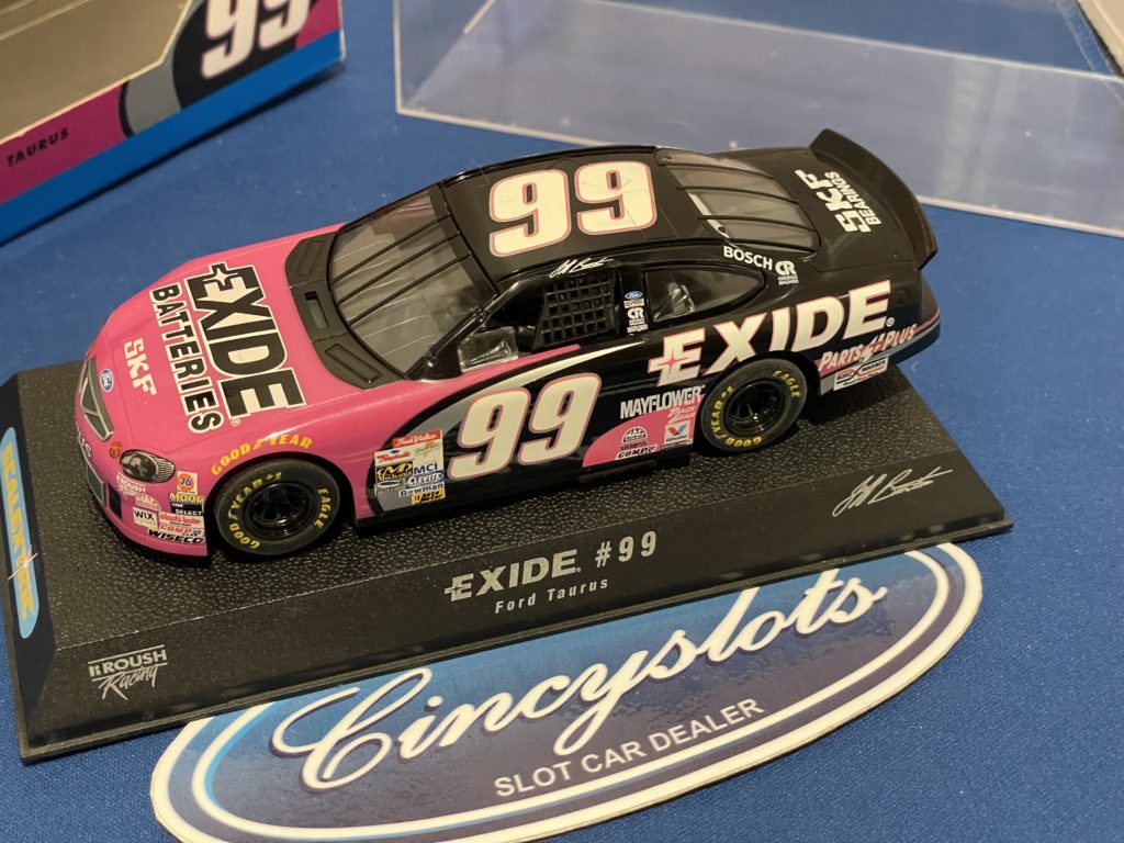 Scalextric C2141 Jeff Burton EXIDE Nascar 1/32 Slot Car Lightly Used.