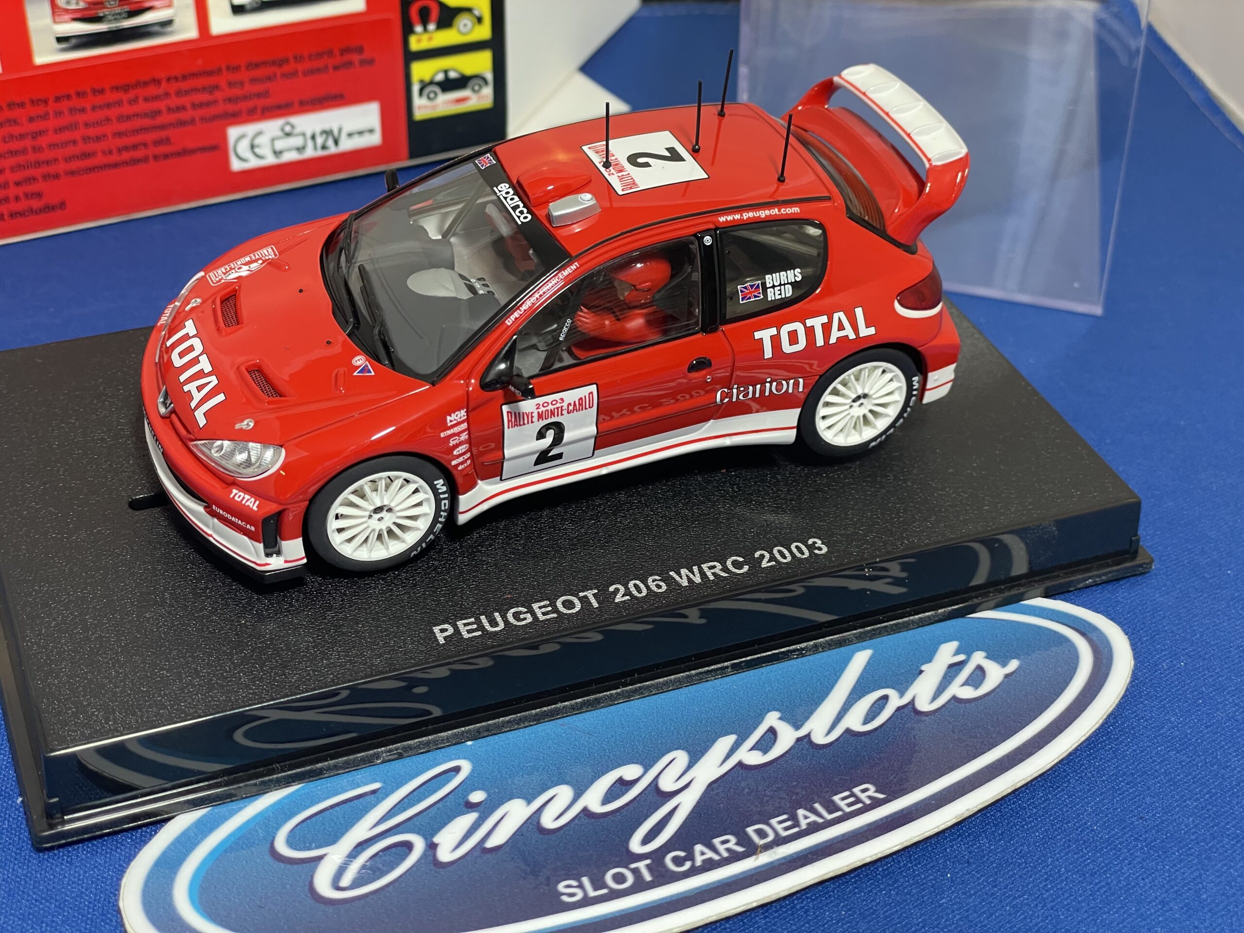 Autoart 13512 Peugeot 206 WRC 1/32 Slot Car.