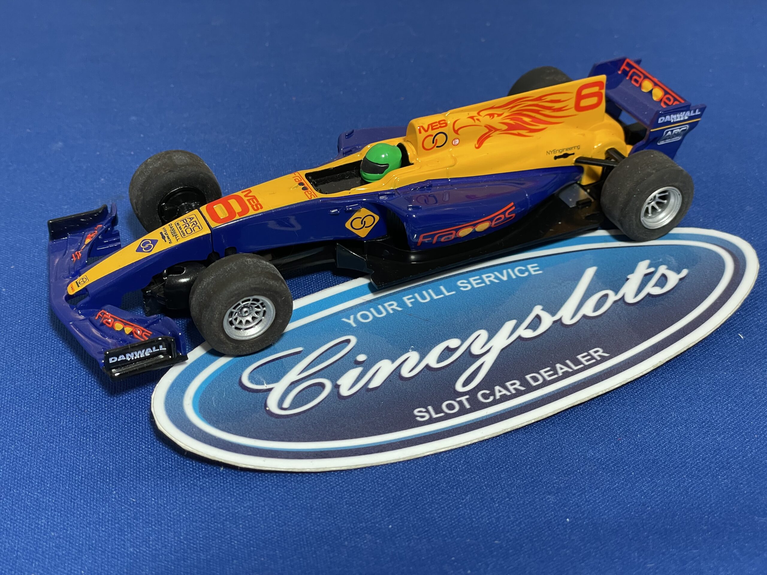 Scalextric F1 Flames, Lightly Used.