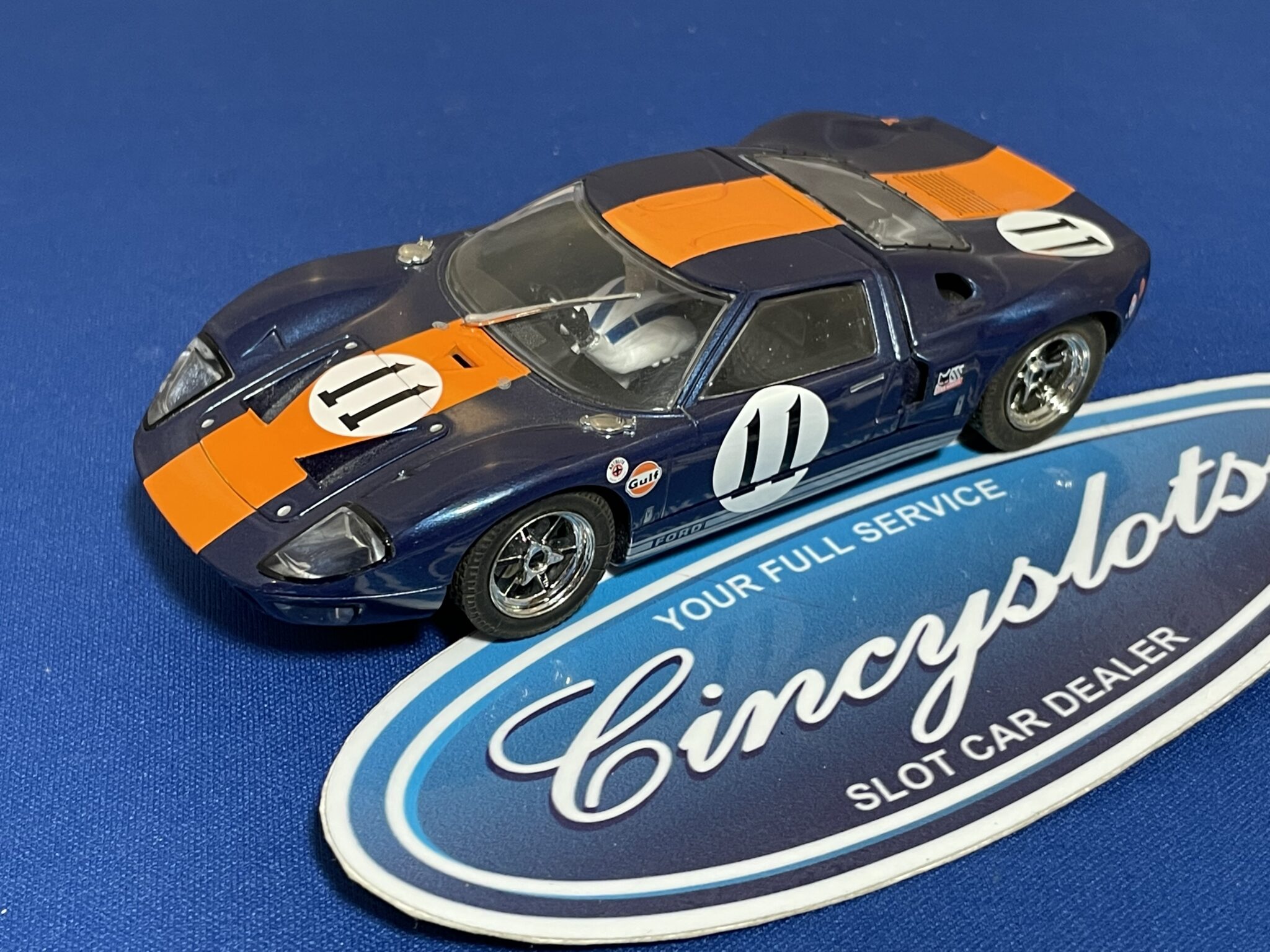 Scalextric Ford GT40 Gulf #11, Lightly Used.