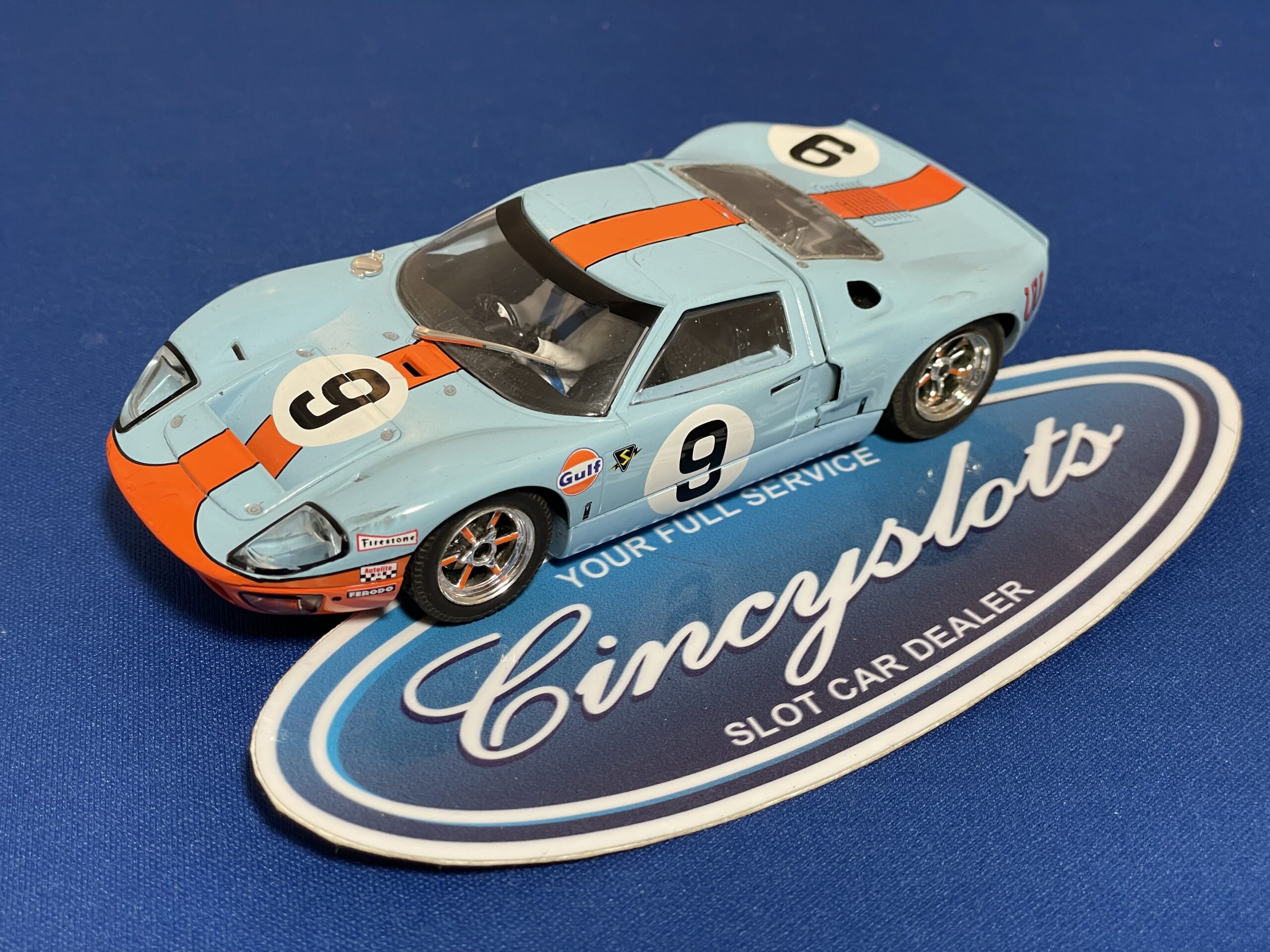 Scalextric Ford GT40 Gulf #9, Lightly Used.