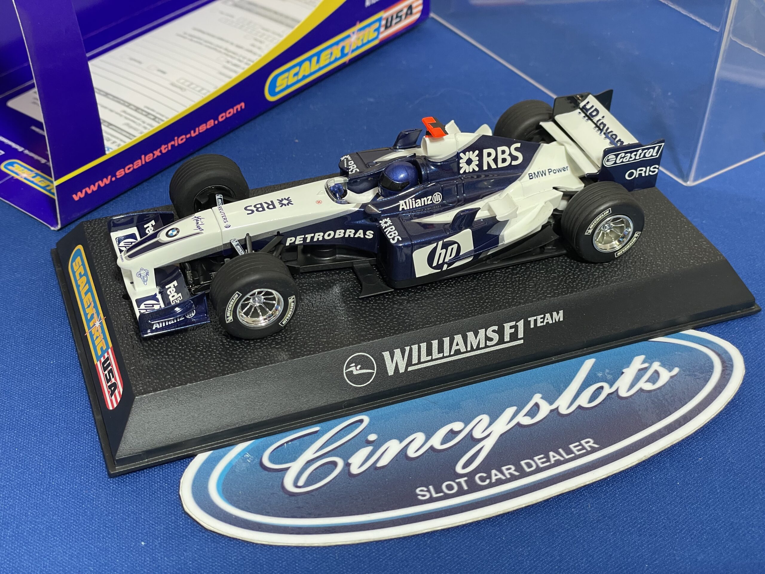 Scalextric C2646 BMW Williams #7. Lightly Used, 1/32 Slot Car.