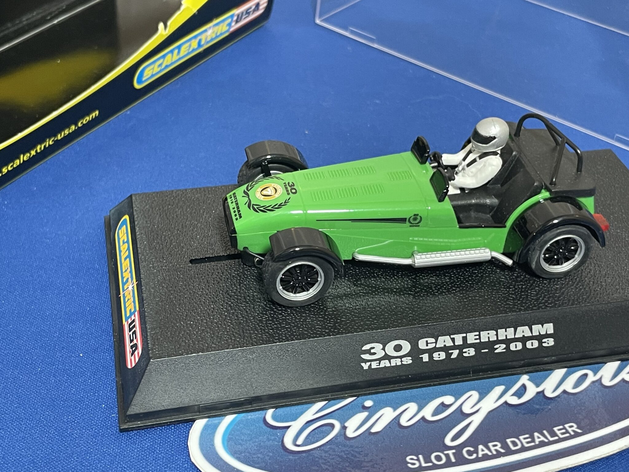 Scalextric C2589 Caterham 7 30th Anniversary Lightly Used.