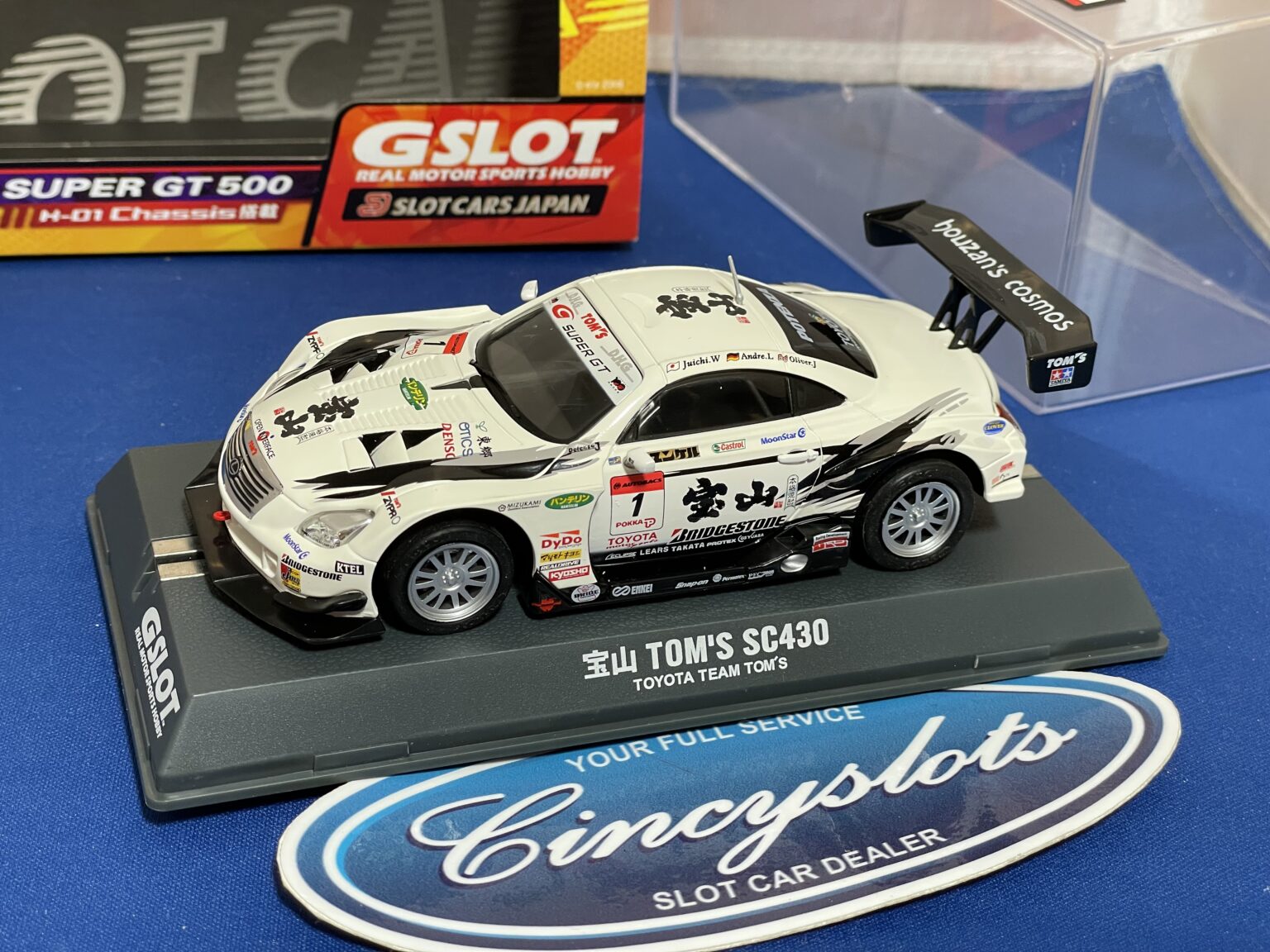 GSLOT 166 Super GT500 Lexus SC430 1/32 Slot Car, Lightly Used.