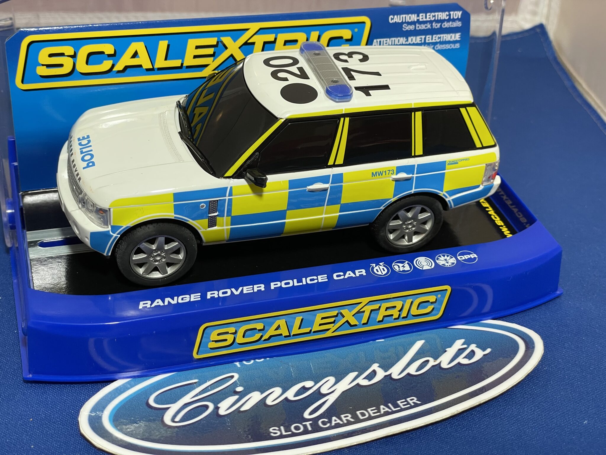 Scalextric C2808 Range Rover Police Car, Lightly Used.