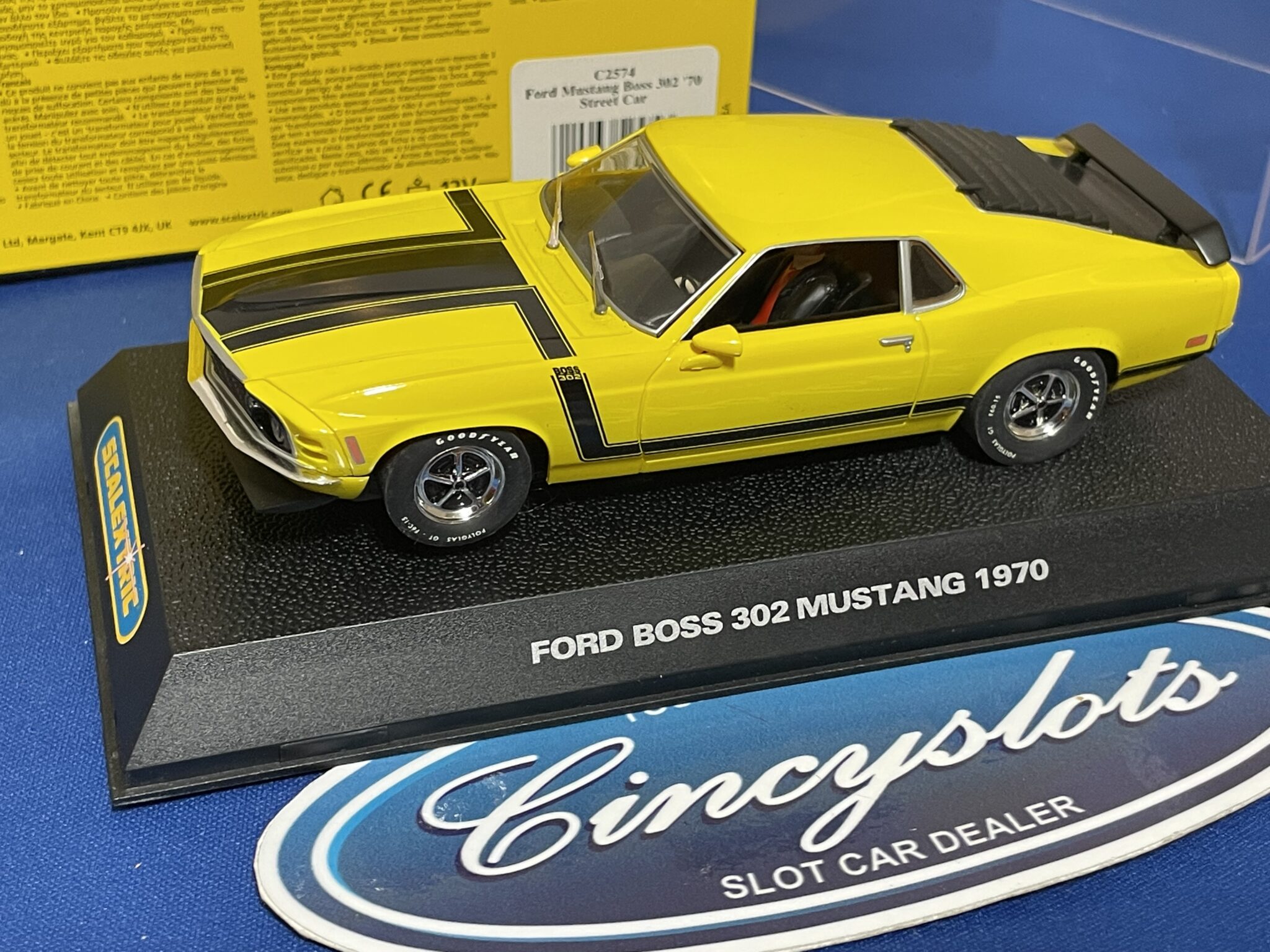 Scalextric C2574 Ford Mustang Yellow, Lightly Used. Looks New.